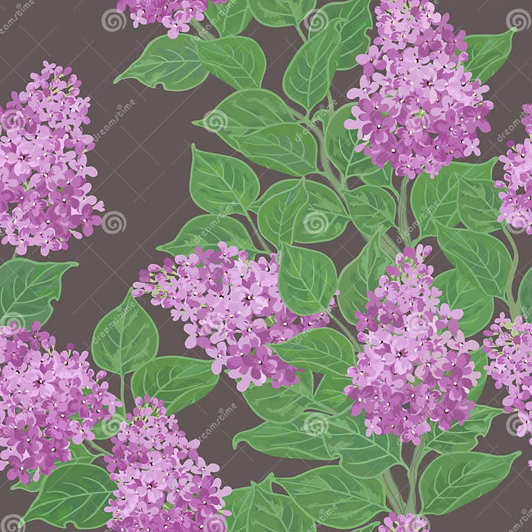 Seamless Vector Floral Pattern Stock Vector - Illustration of nature ...