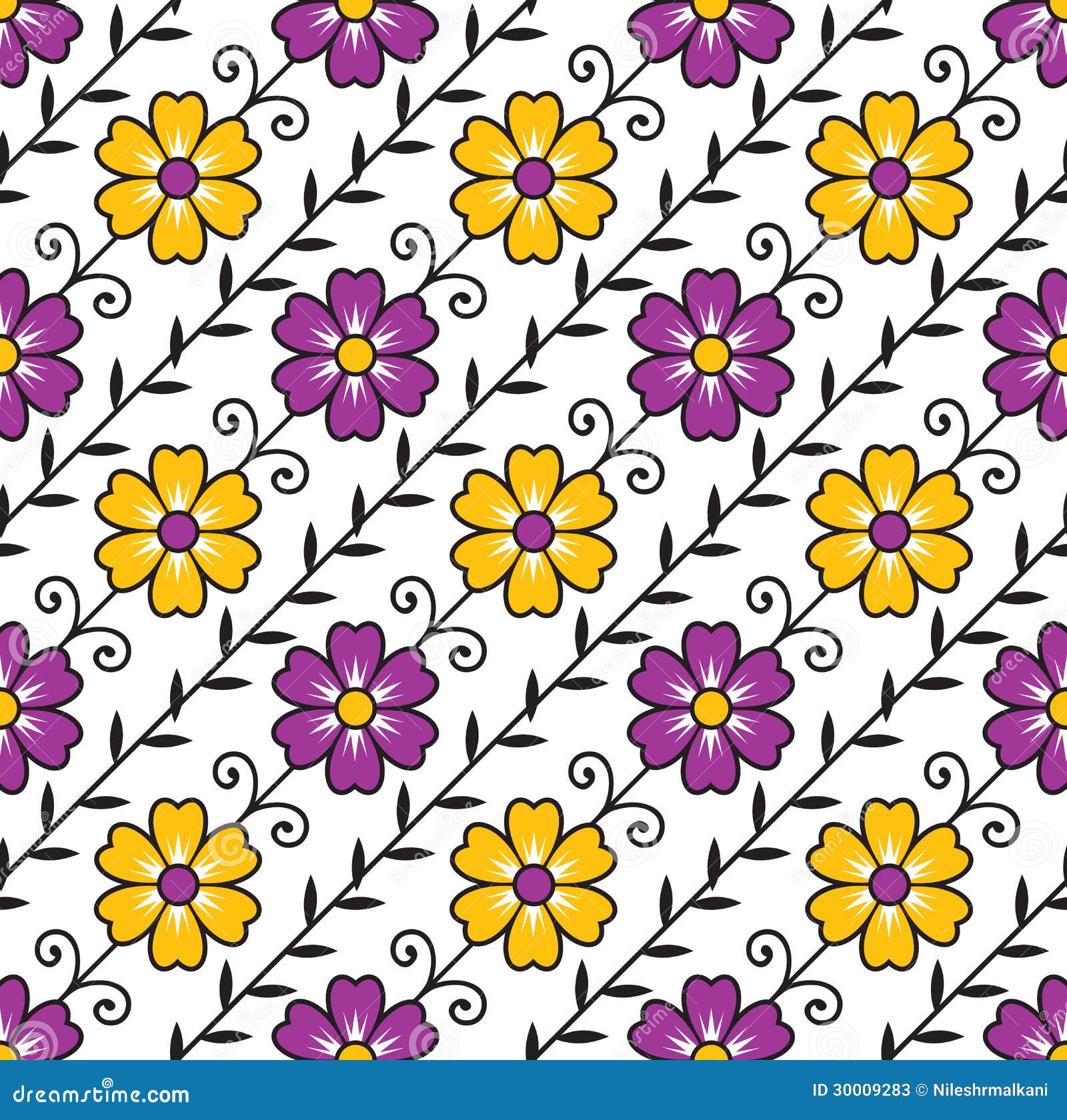 Seamless Flourish Background-pattern Stock Vector - Illustration of ...