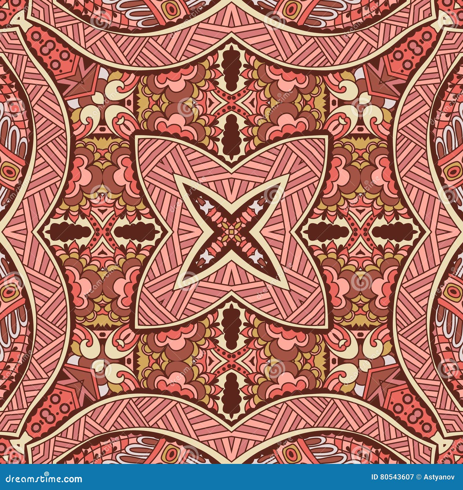 Seamless Vector Geometric Print Stock Vector - Illustration of ...