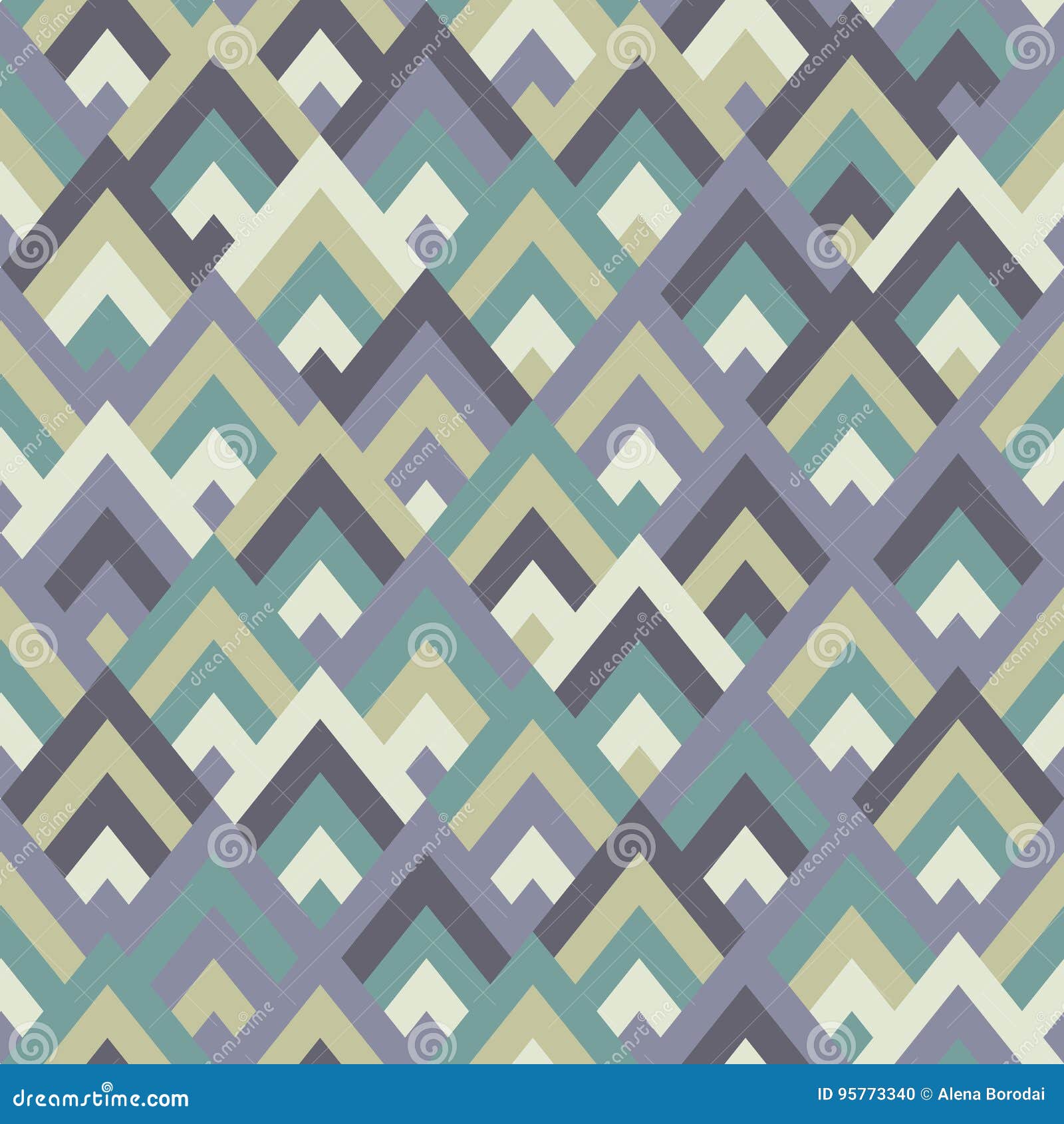 Seamless Vector Geometric Rhombus Color. Pattern Background Stock ...