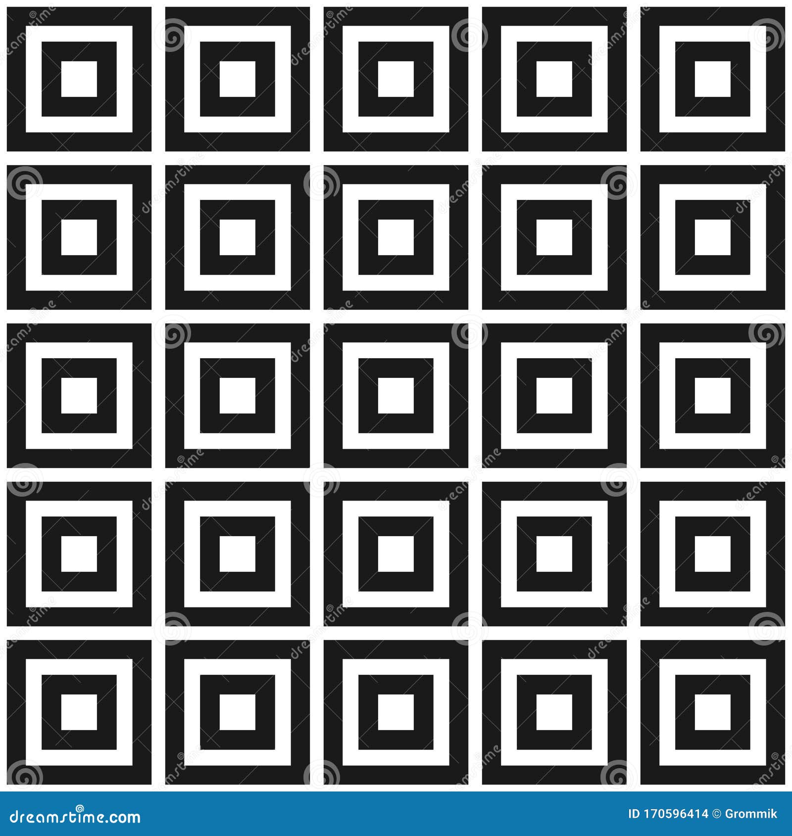 Seamless Vector Geometric Stock Pattern of Squares of Different Sizes ...