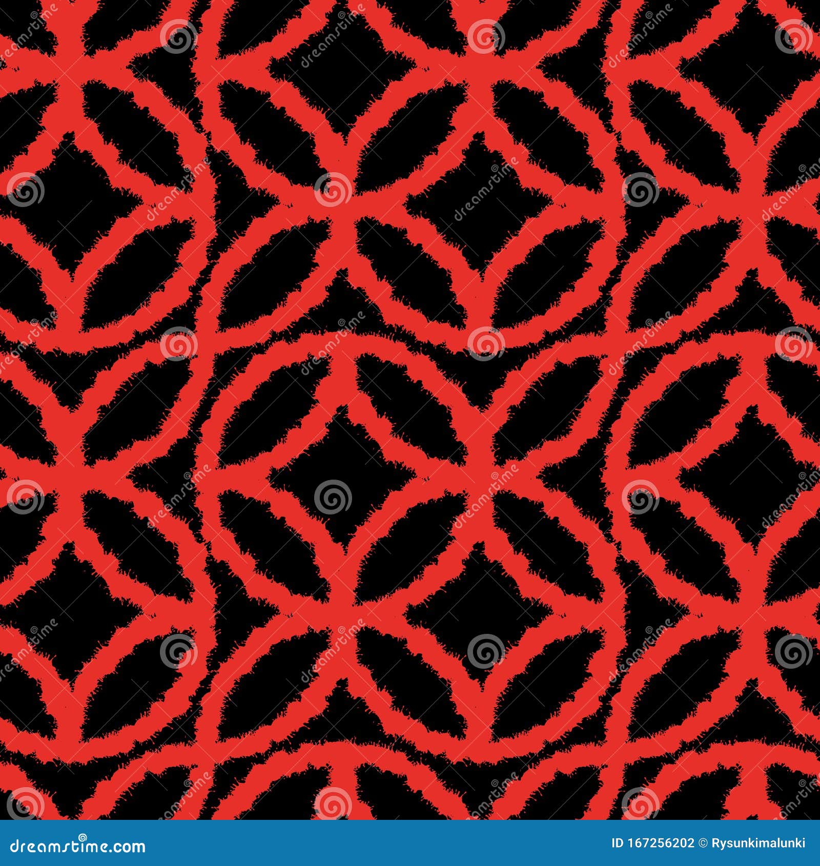 Seamless Vector Halloween Pattern with Bloody Ornament Stock Vector ...