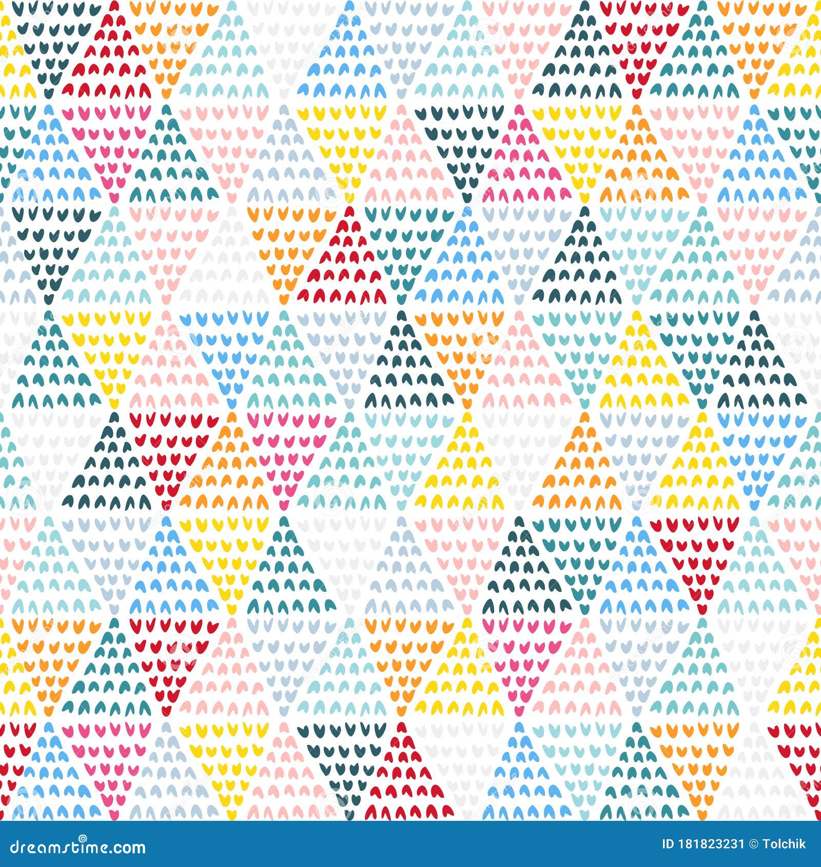 Seamless Vector Hand Drawn Pattern. Trendy Baby Texture Stock Vector ...