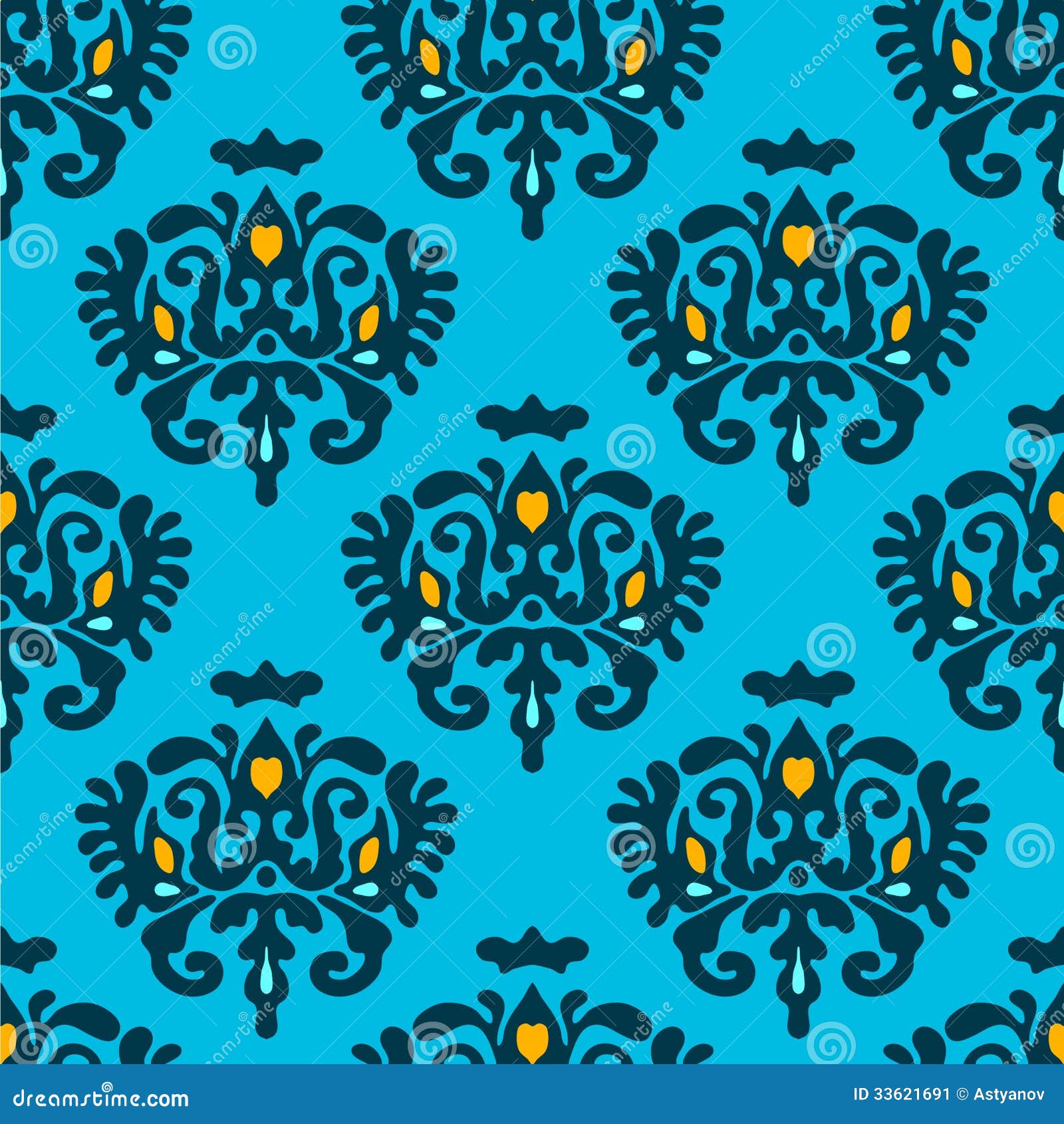 Seamless Vector Heraldry Pattern Stock Illustration - Illustration of ...