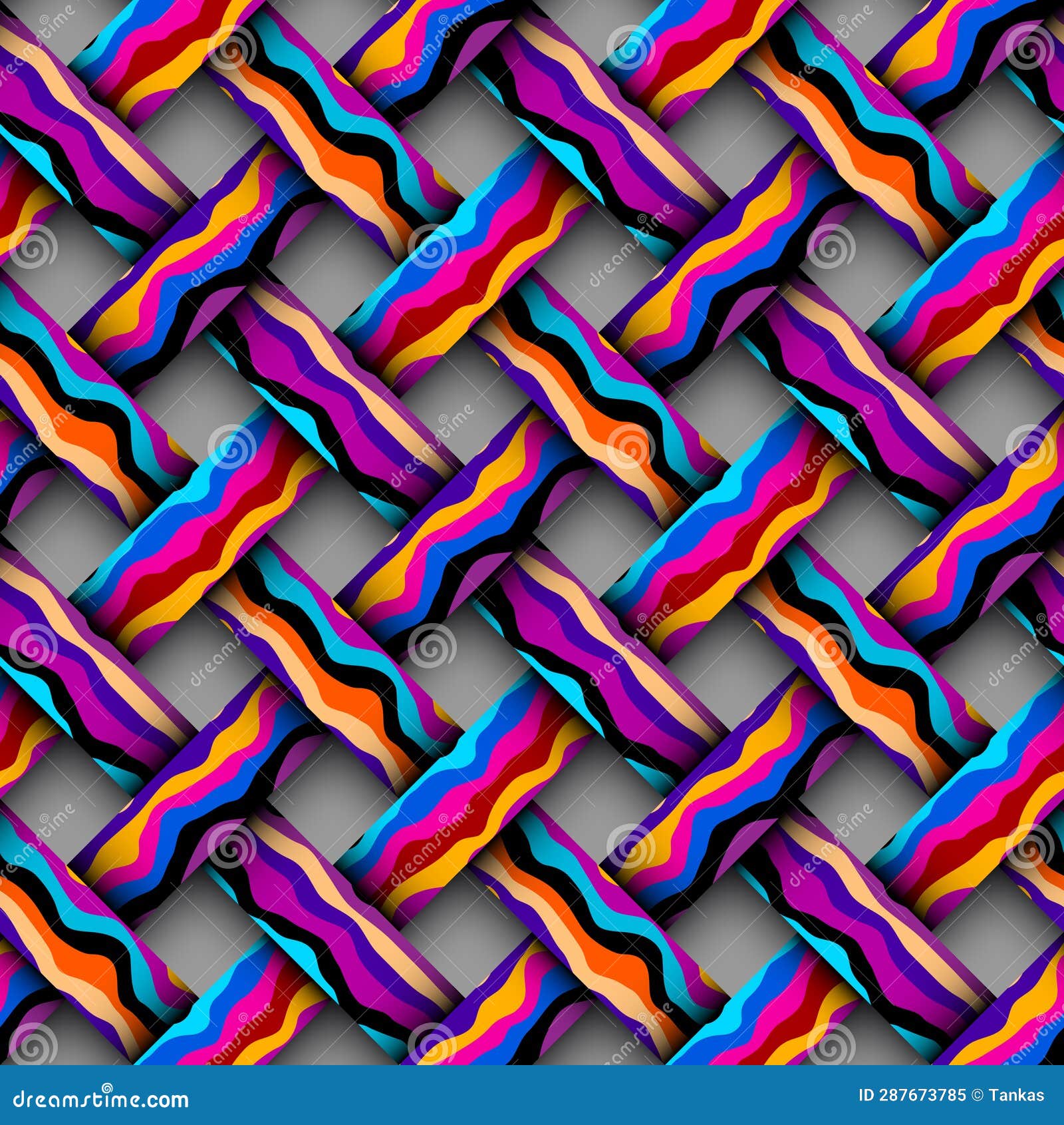 Interweaving Plaid Background. Vector Illustration | CartoonDealer.com ...