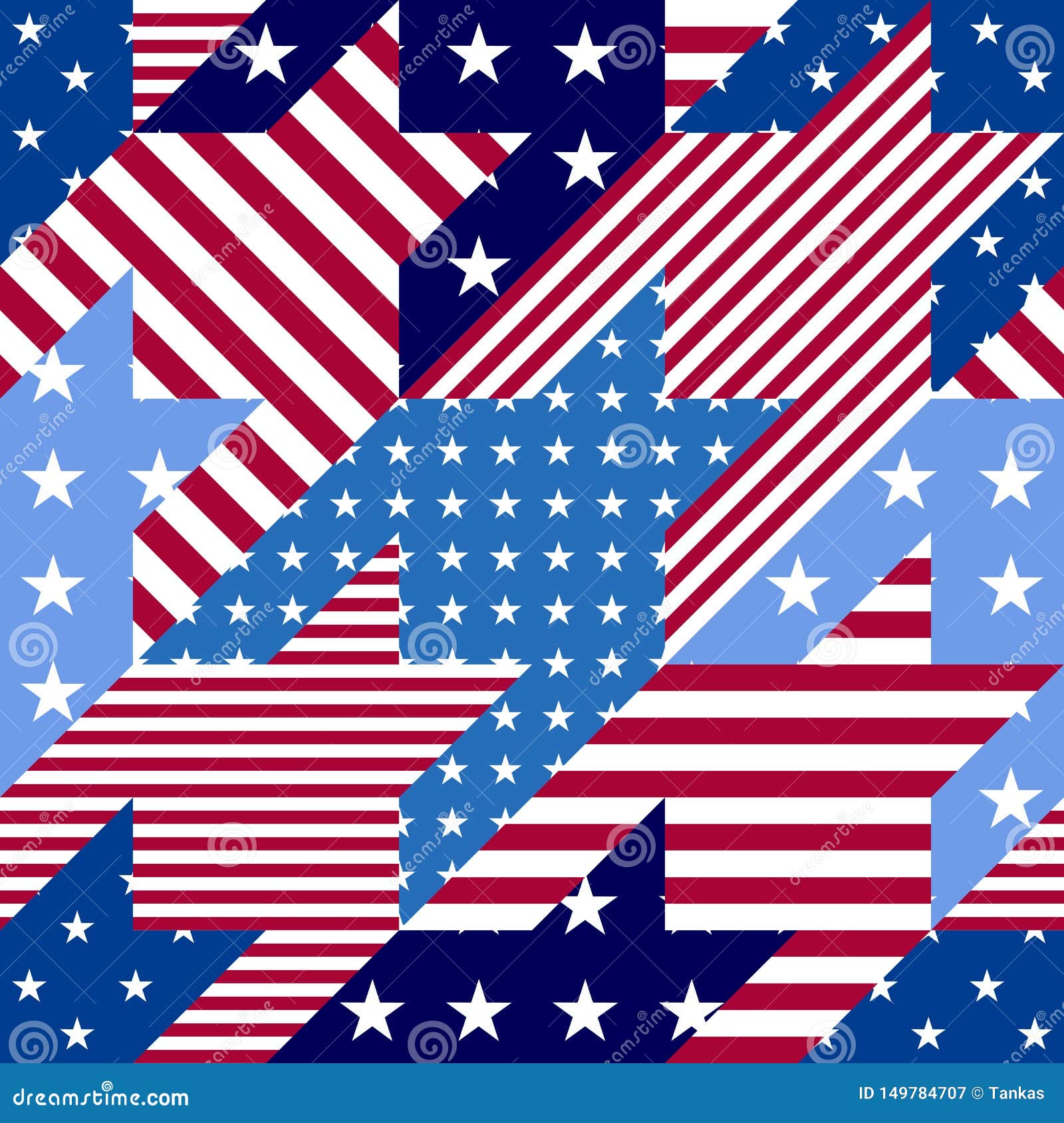 Patchwork Textile Pattern. Seamless Quilting Design Background. Stock ...