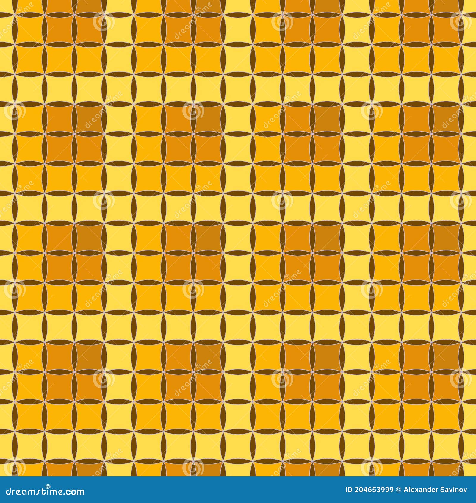A Seamless, Vector Image from Squares in a Square in Light Orange ...