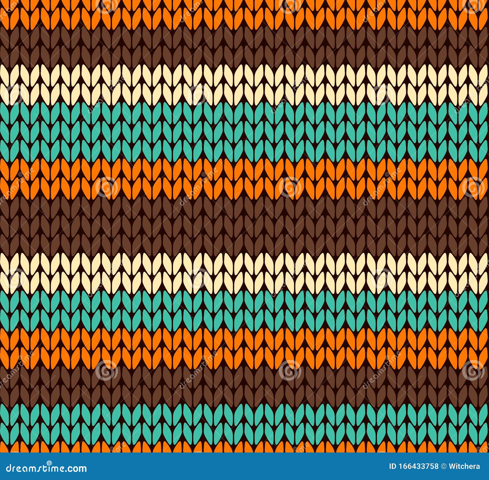 Seamless Vector Knitting Pattern Stock Vector - Illustration of ...