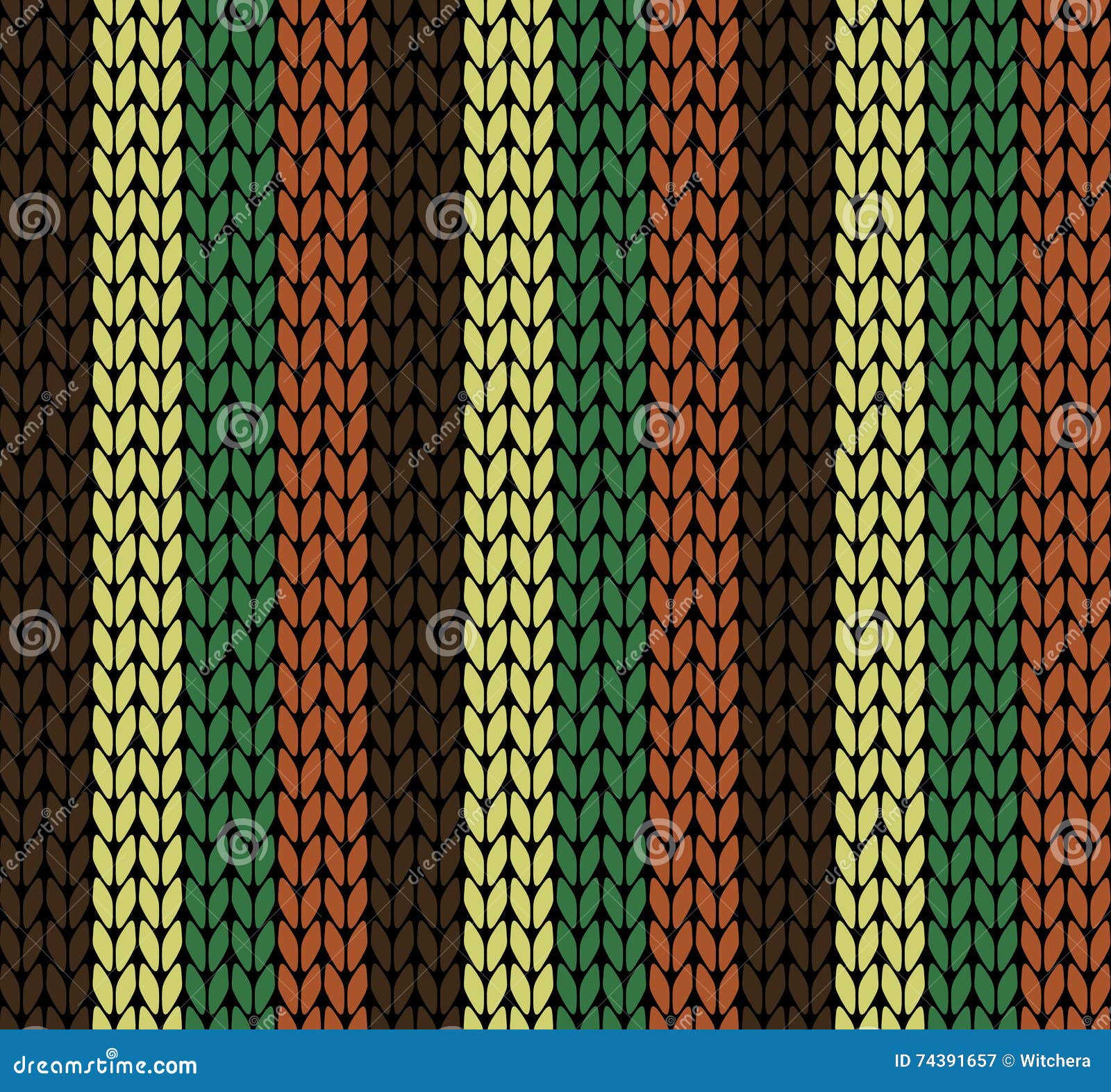 Seamless Vector Knitting Pattern Stock Vector - Illustration of ...