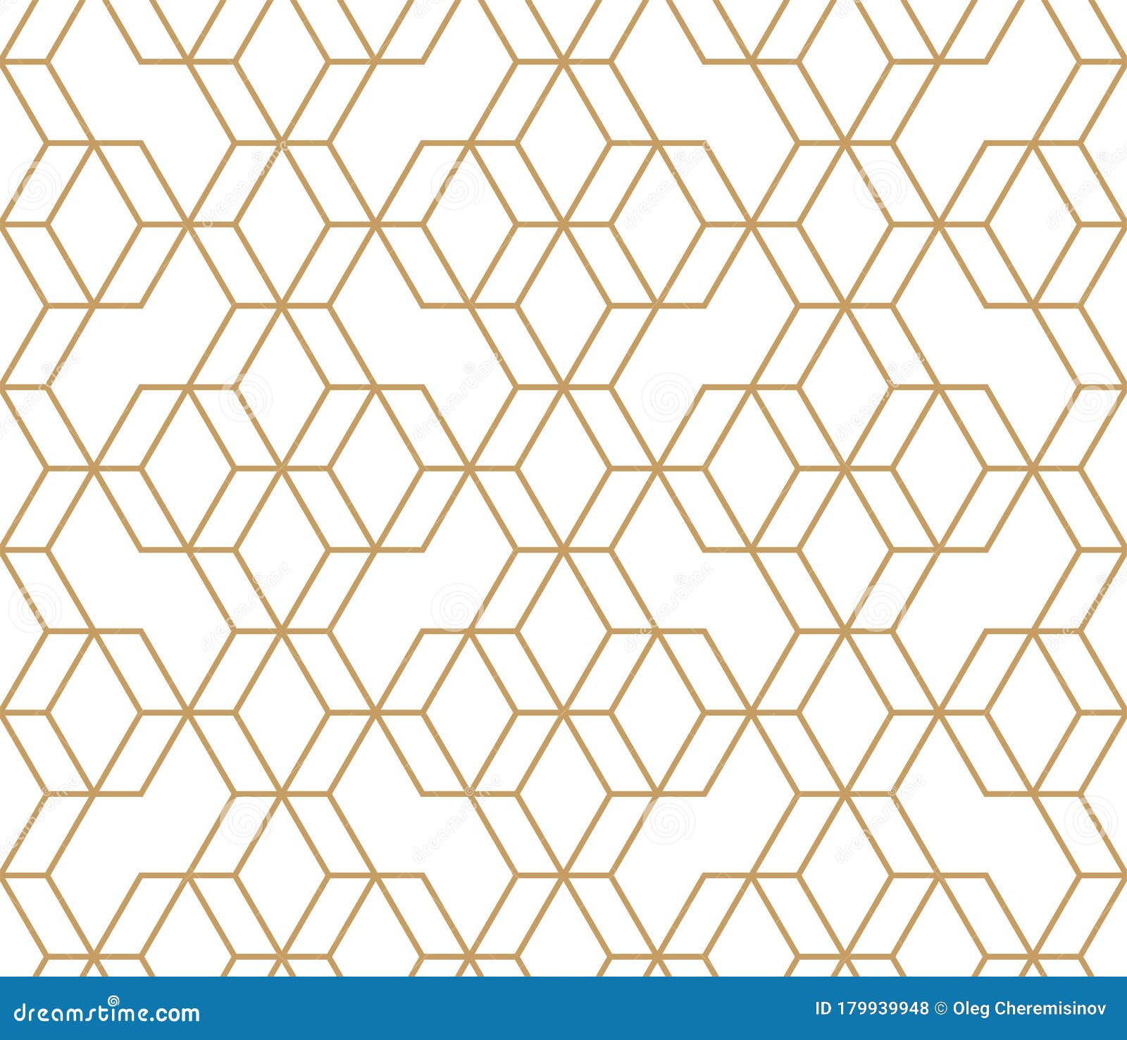 Seamless Vector Minimal Pattern with Gold Octagons Stock Vector ...