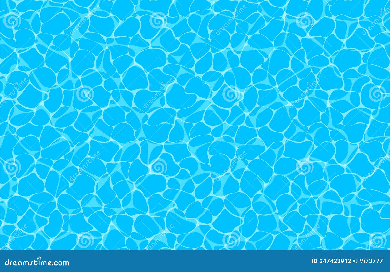 Vector Caustic Of Pool Water Seamless Texture. Swimming Pool Underwater ...