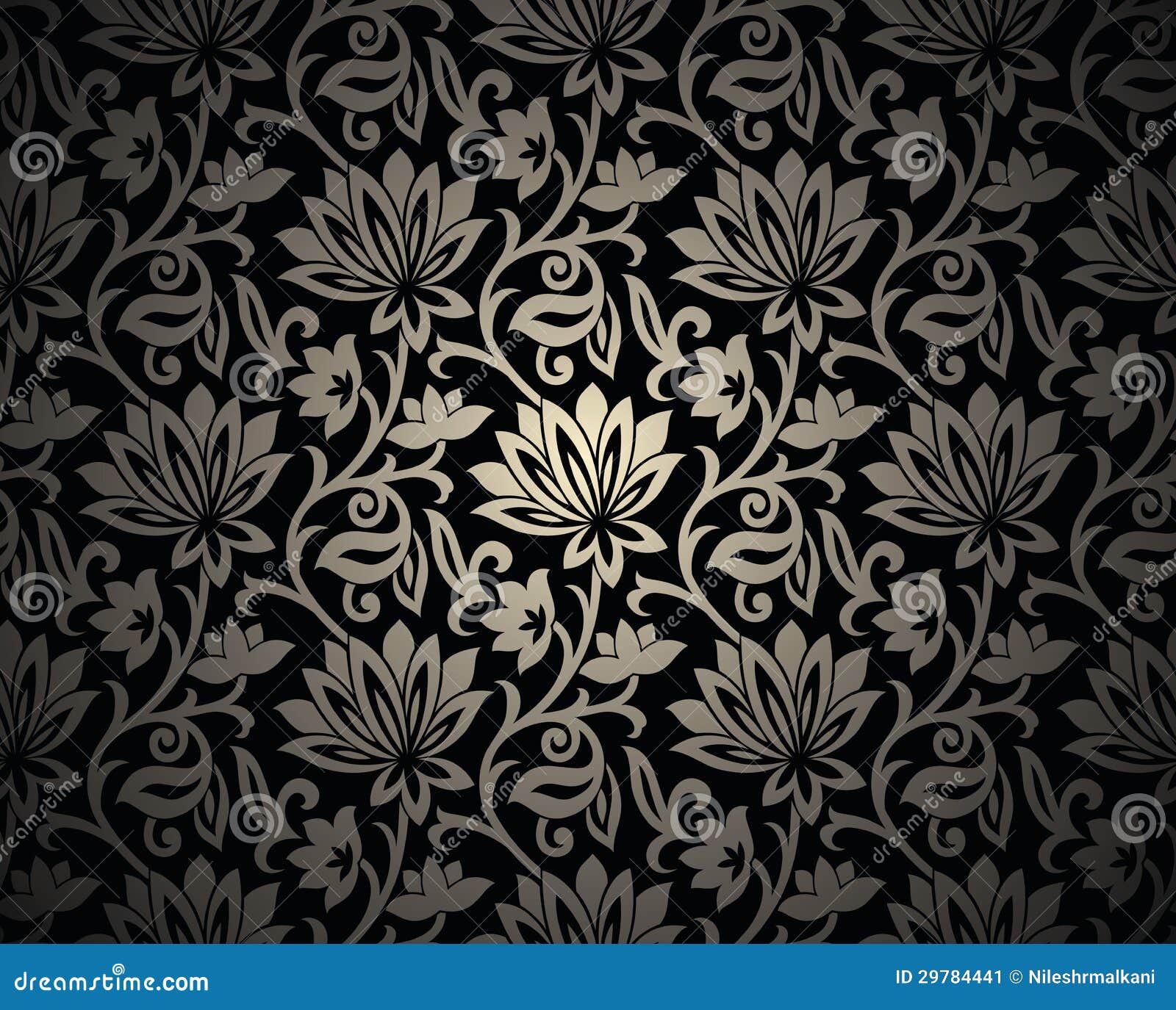 Seamless Ornamental Background Stock Vector - Illustration of fashion ...