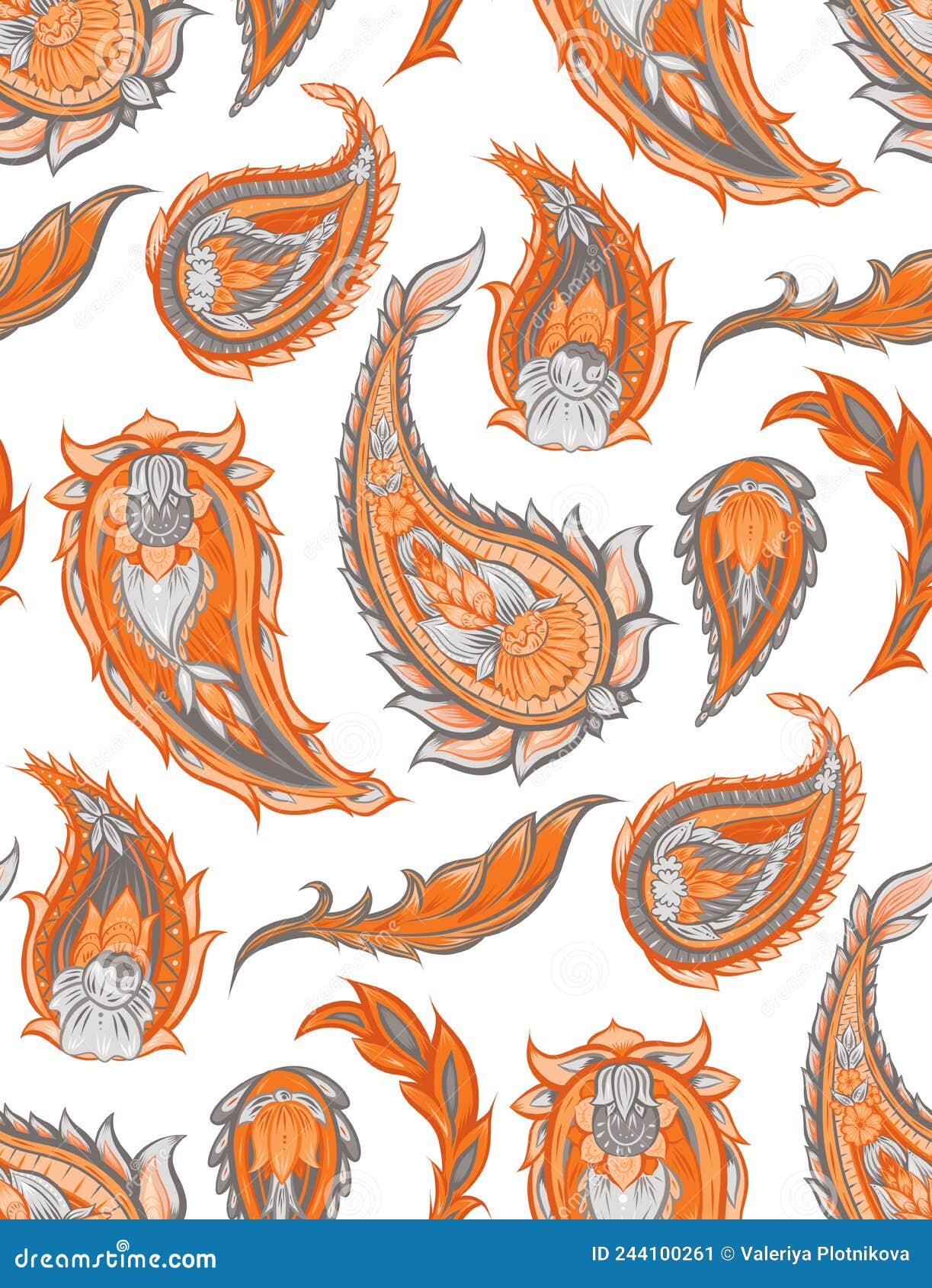 Buta Ornament Sketch Vector Illustration | CartoonDealer.com #228426001