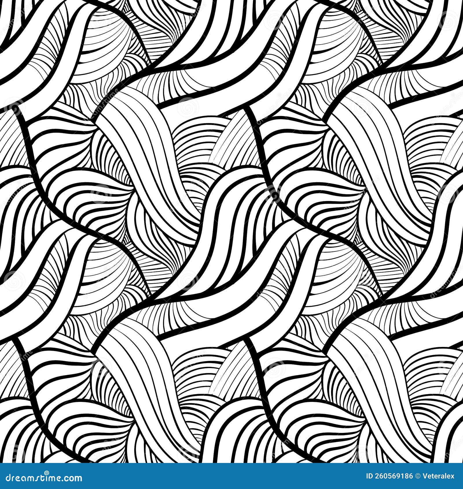 Seamless Vector Patern with Abstract Lines, Creative Geometry Stock ...
