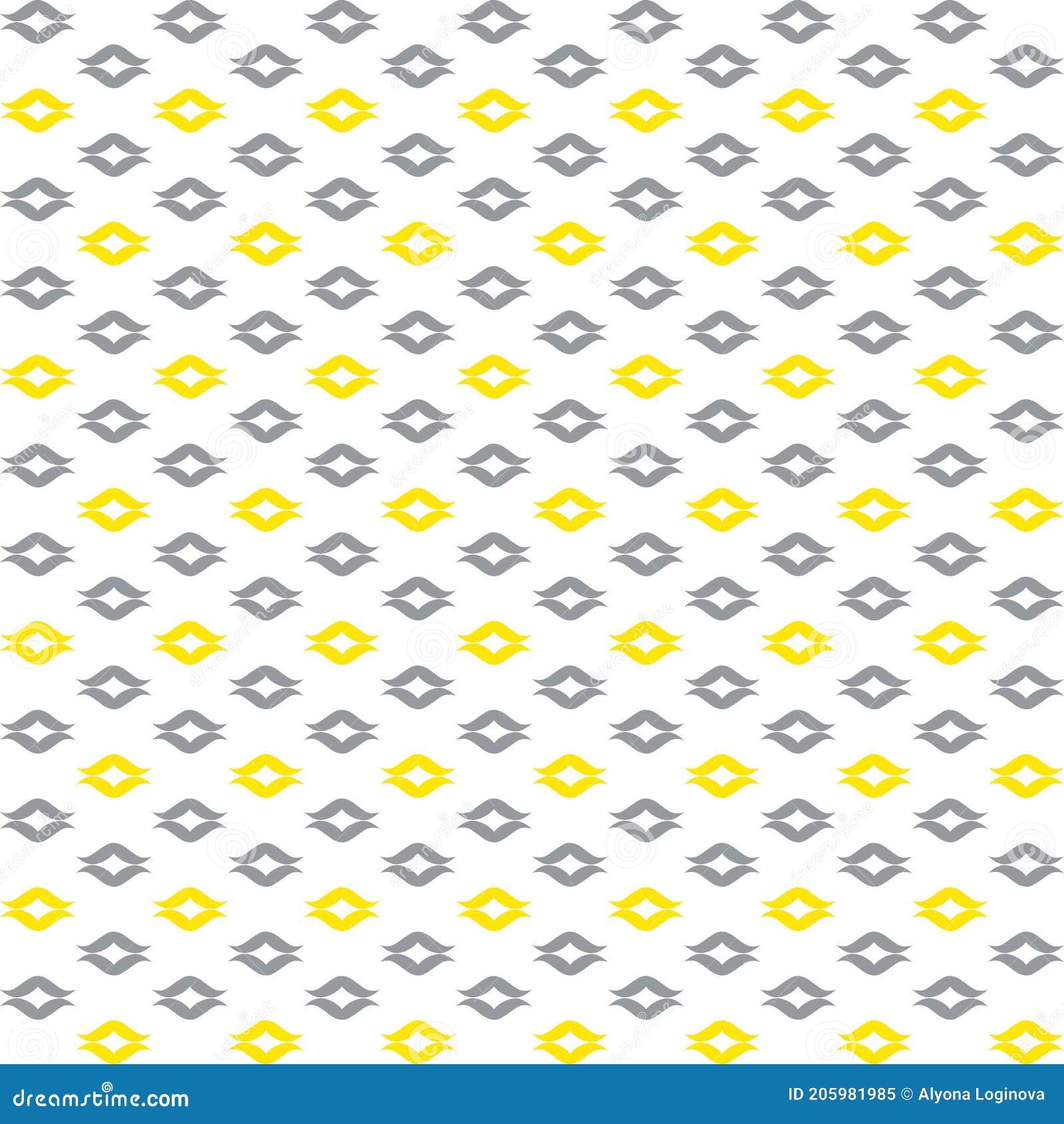 Seamless Vector Patten of Gray and Yellow Abstract Graphic Elements on ...