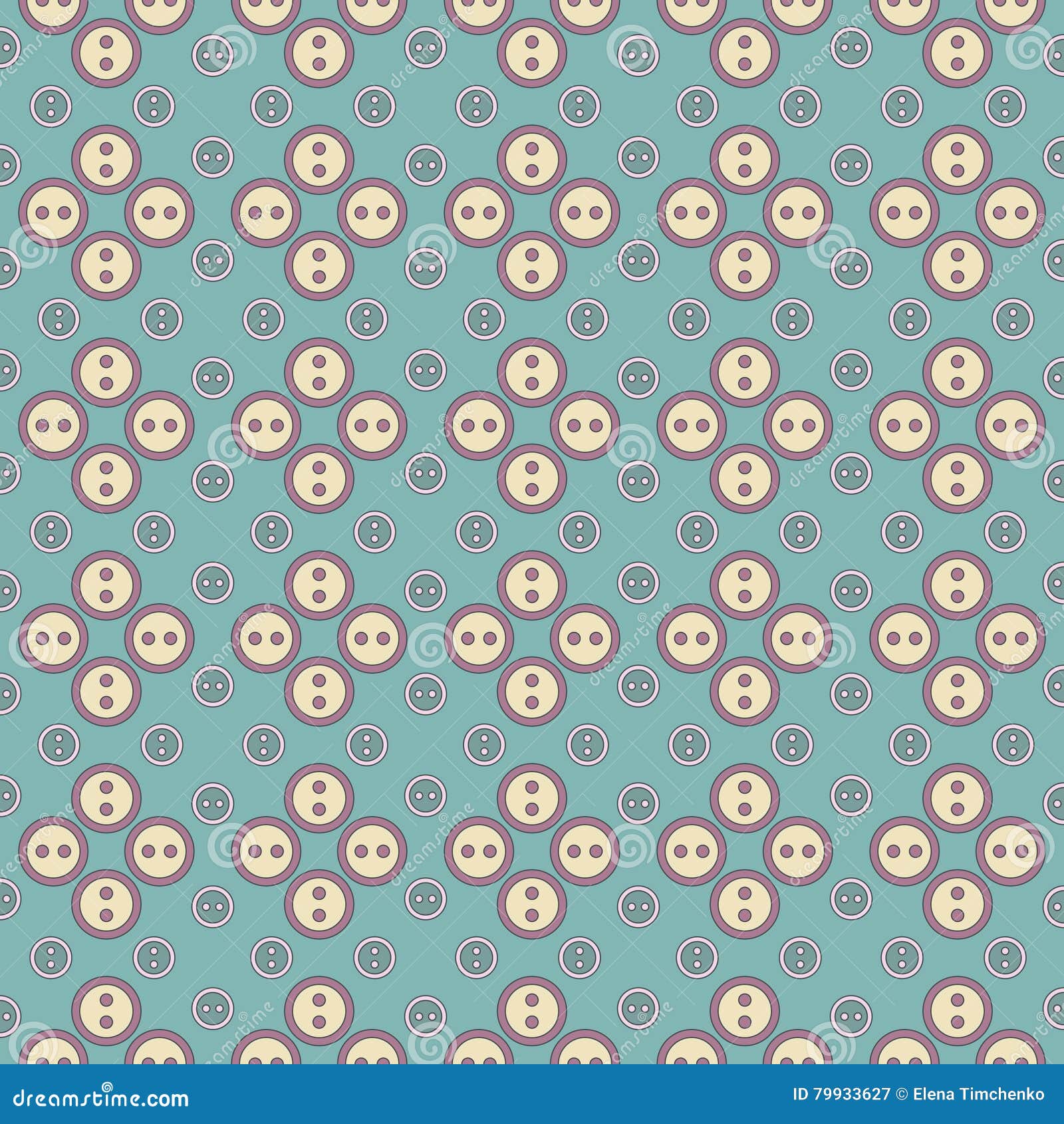 Seamless Vector Pattern. Abstract Background of Buttons for Design ...