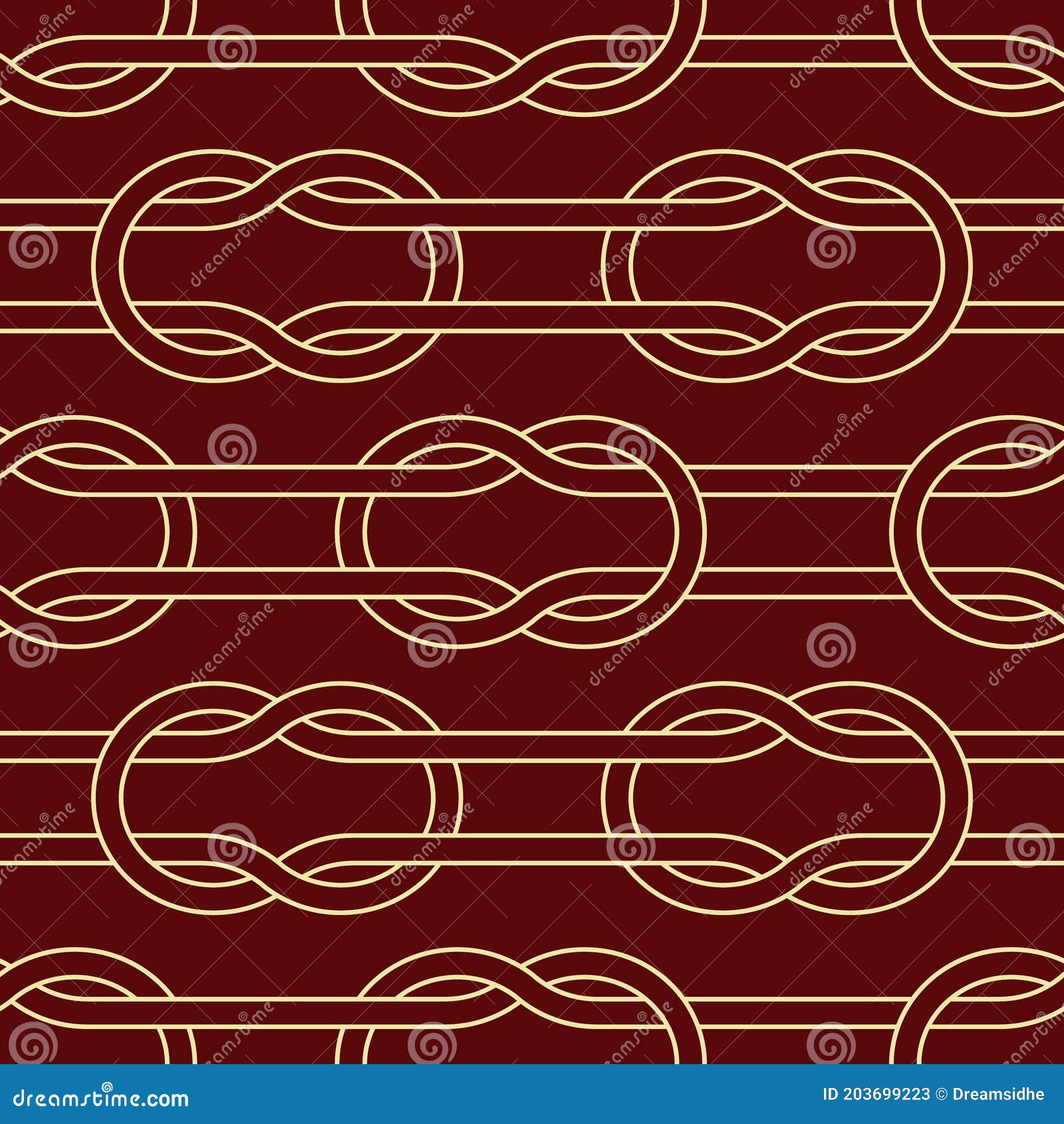 Seamless Vector Pattern with Ancient Symbol Hercules Knot Stock Vector ...