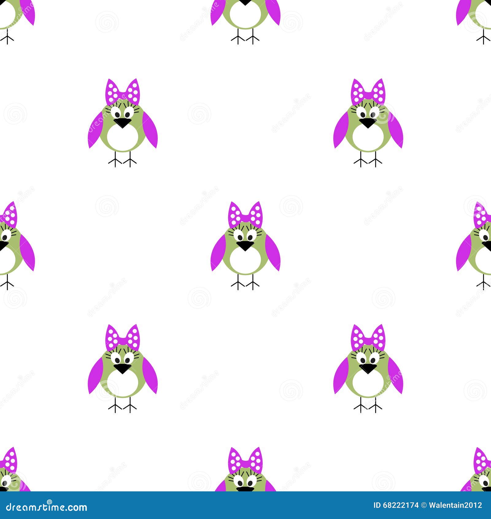 Seamless Vector Pattern with Animals, Cute Symmetrical Background with ...