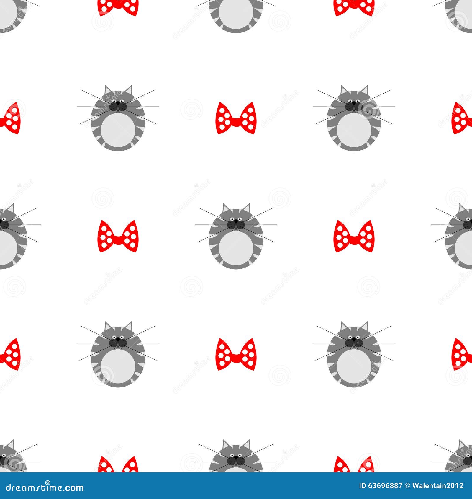 Seamless Vector Pattern with Animals, Cute Symmetrical Background with ...