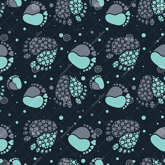 Seamless Vector Pattern with Baby Feet Stock Vector - Illustration of ...