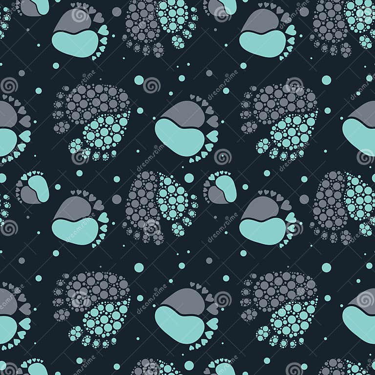 Seamless Vector Pattern with Baby Feet Stock Vector - Illustration of ...