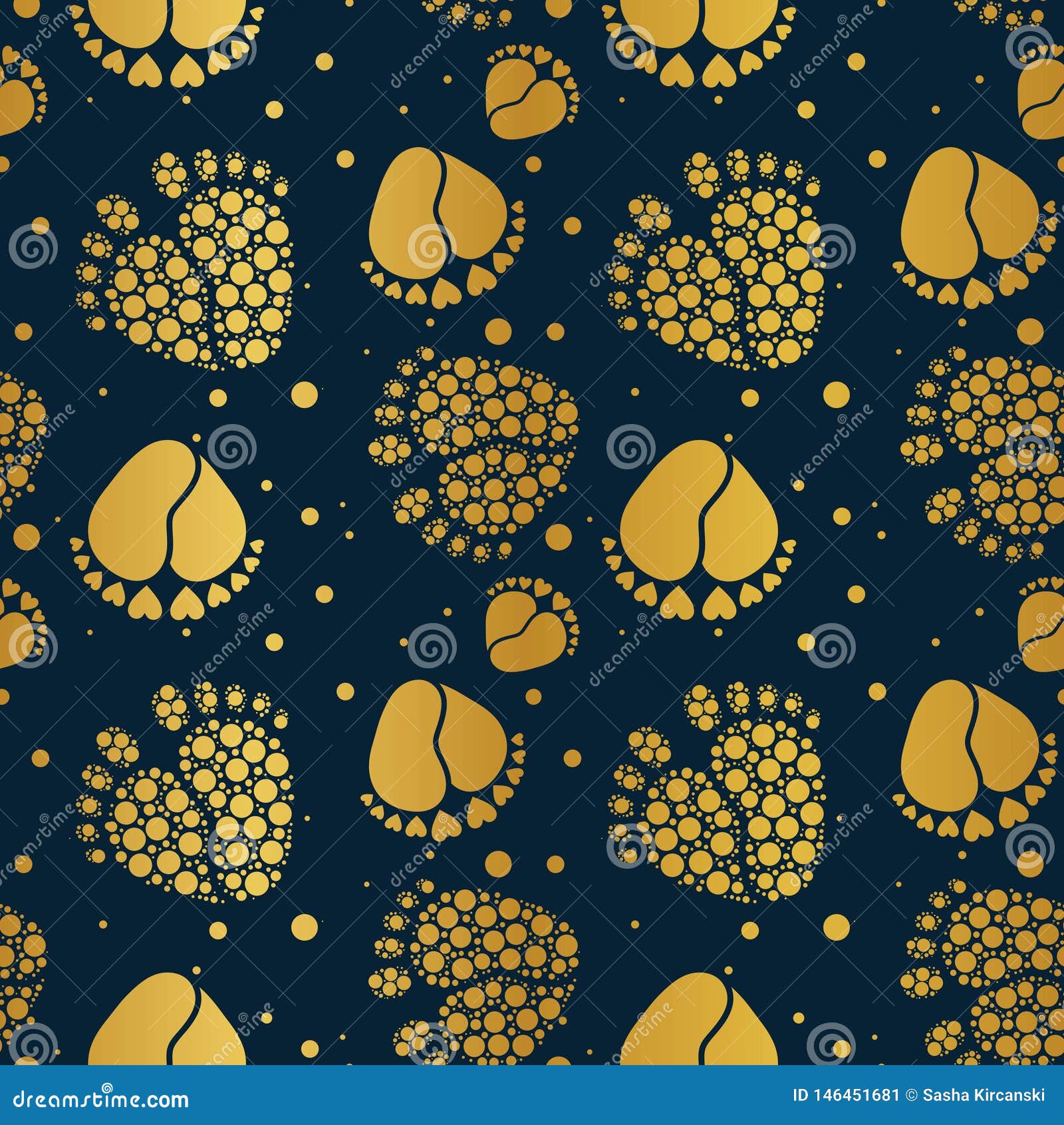 Seamless Vector Pattern with Baby Feet Stock Vector - Illustration of ...