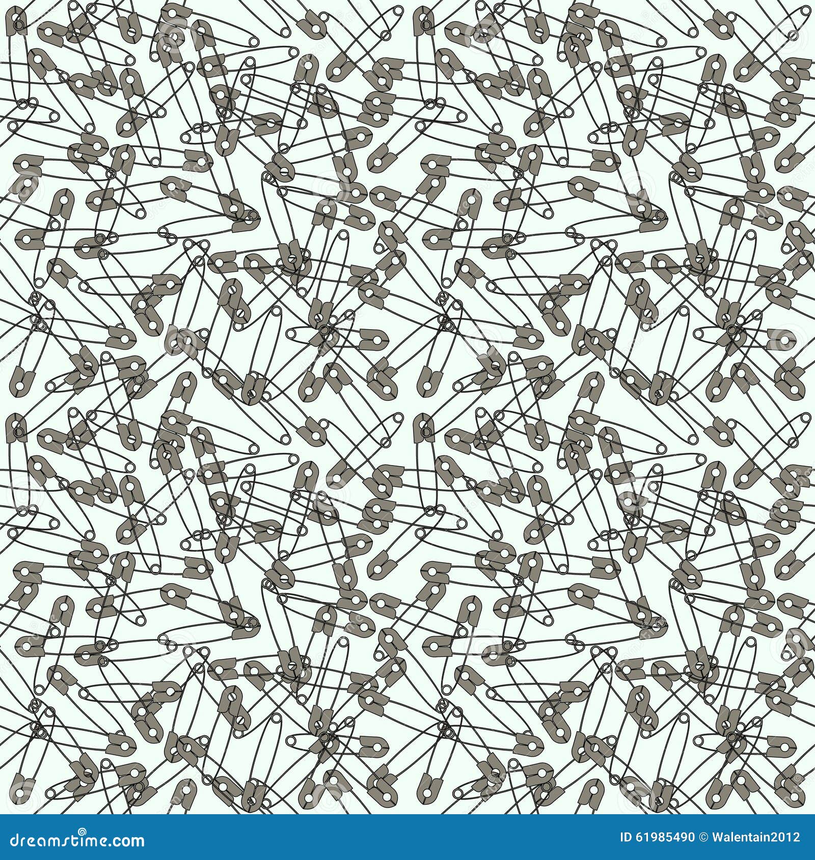 Seamless Vector Pattern, Background with Chaotic Grey Pins Stock Vector ...