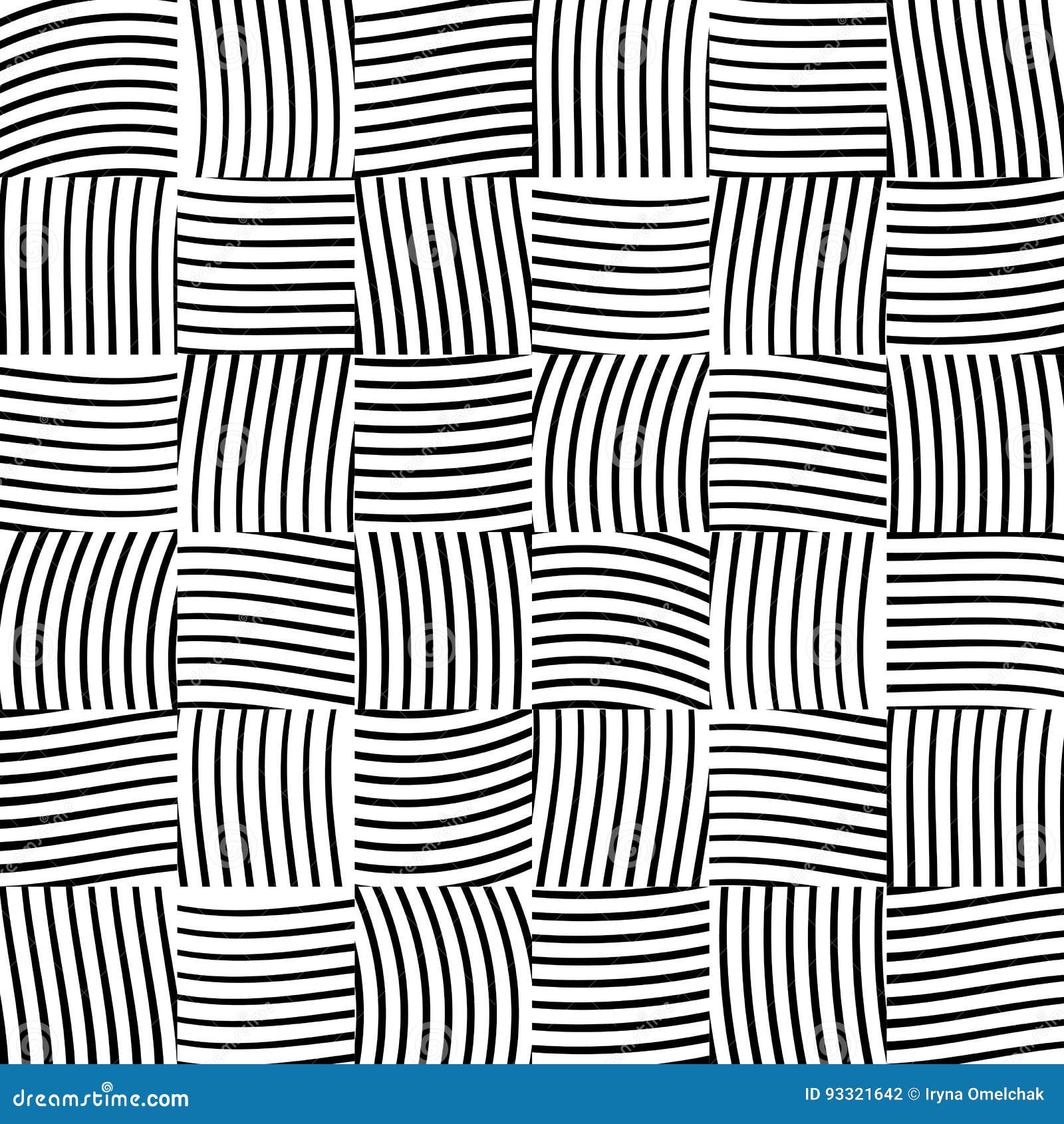 Seamless Vector Pattern. Background of Interwoven Lines Stock Vector ...