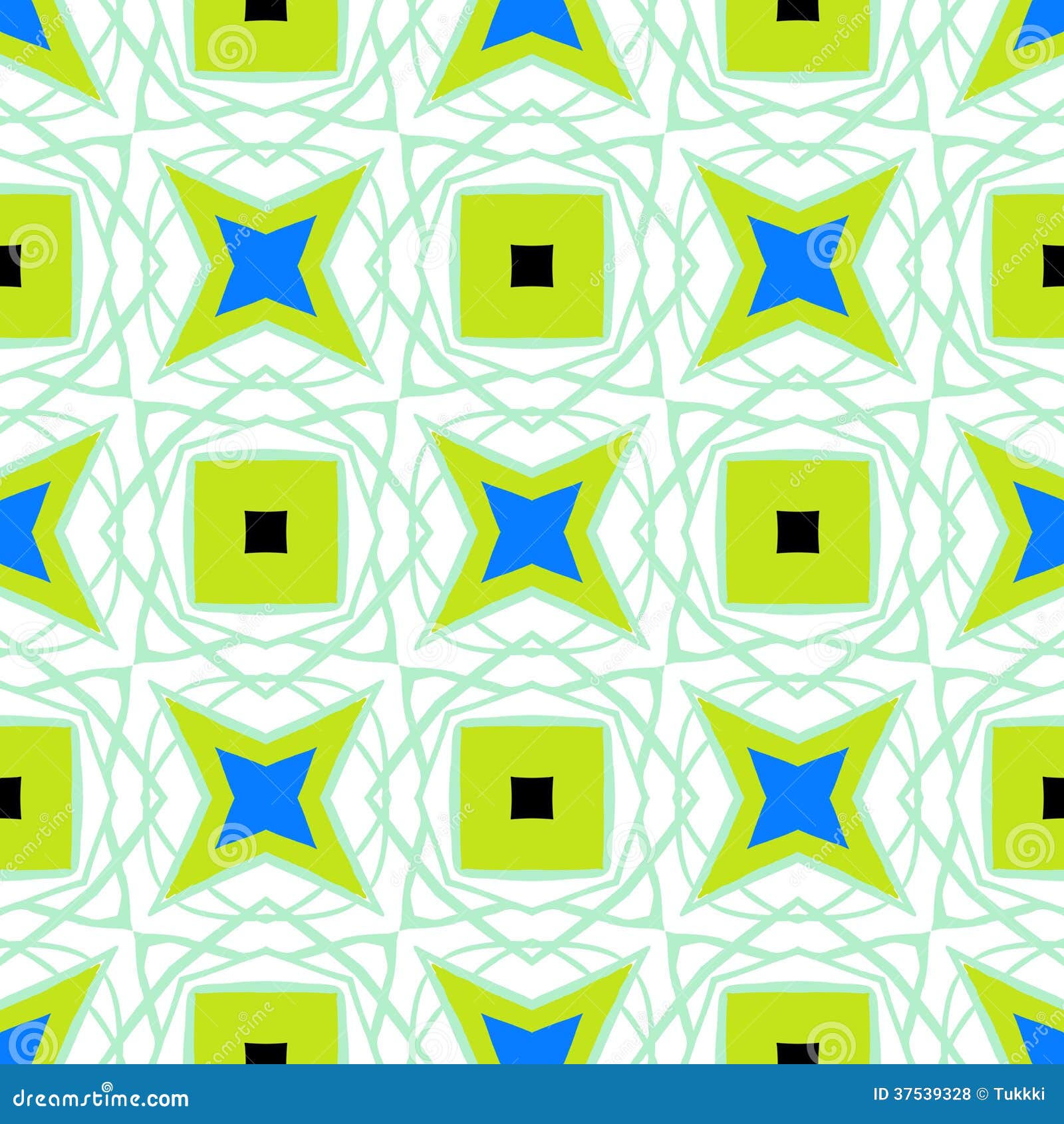 Seamless Vector Pattern with Bold Geometric Shapes Stock Vector ...