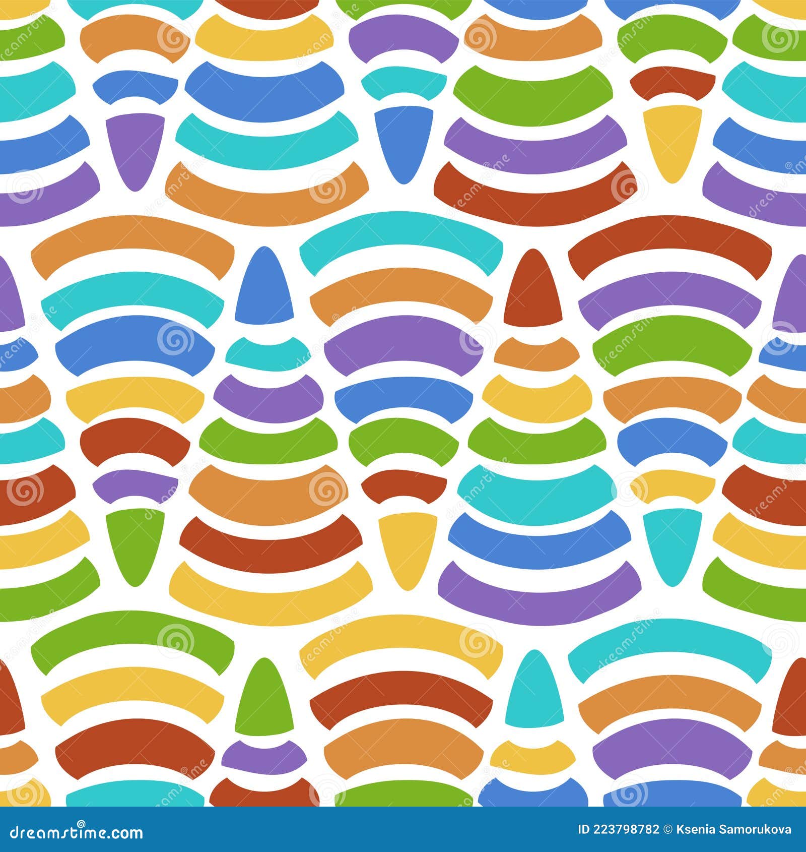 Seamless Pattern of Pyramid on White Background Stock Vector ...