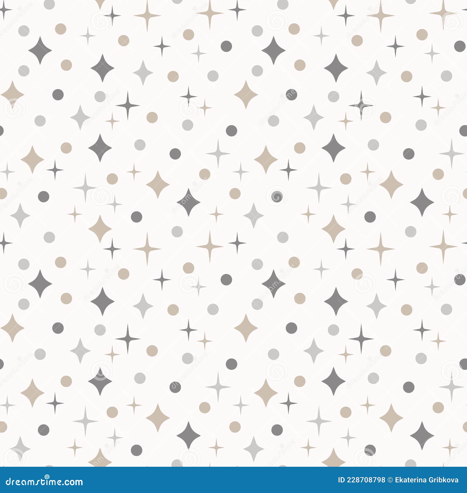 Seamless Vector Pattern with Circles. Geometric Abstract Pattern of Circles of Different ...