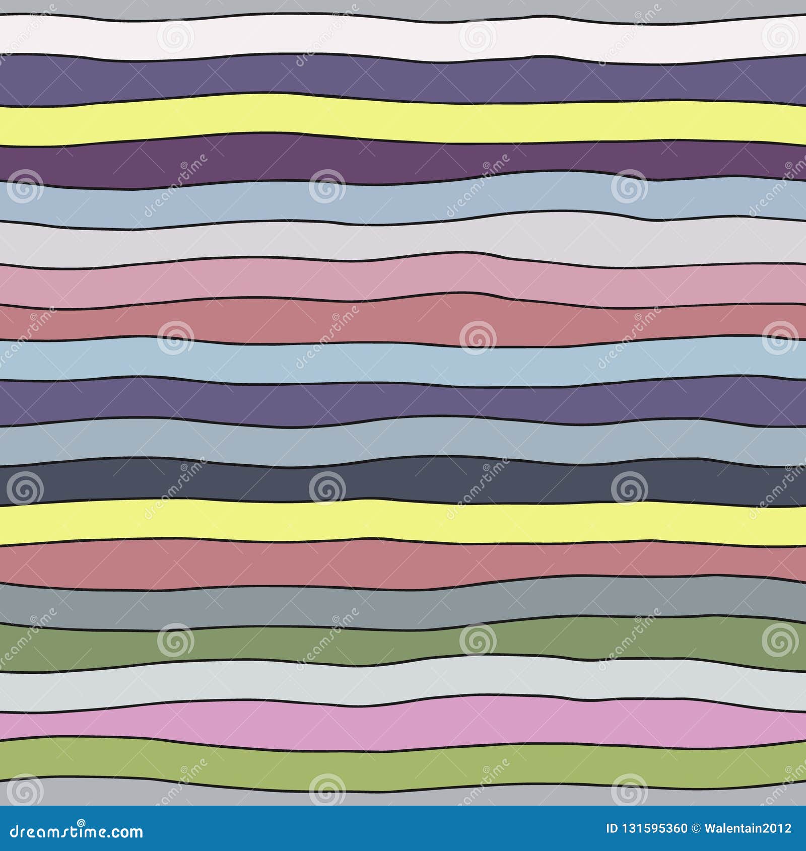 Seamless Vector Pattern. Colorful Geometrical Hand Drawn Background ...