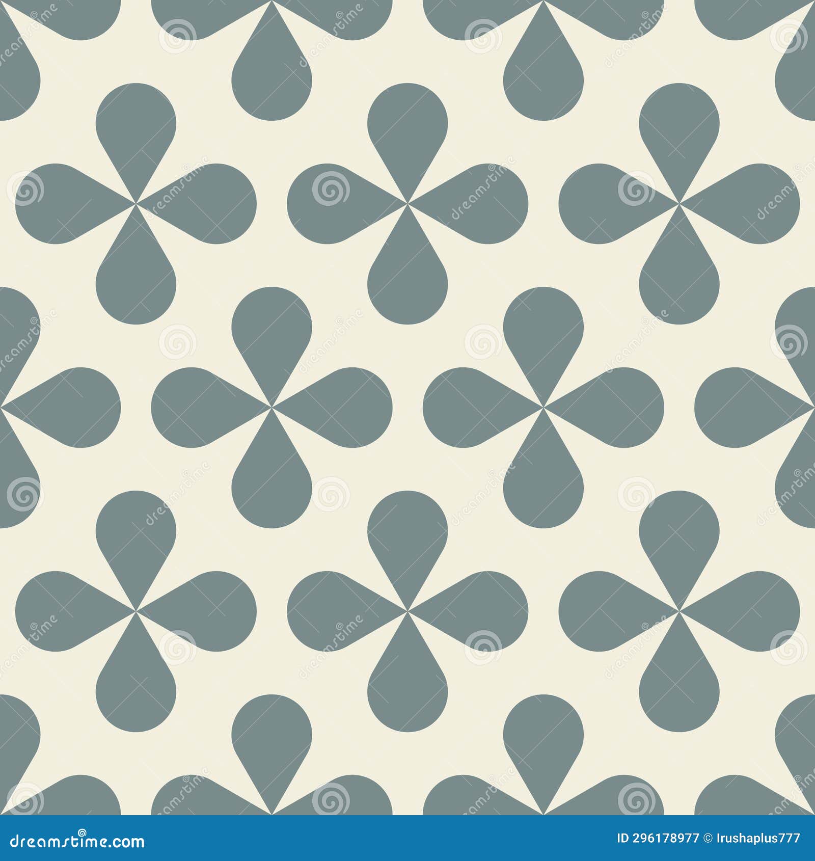 Seamless Vector Pattern of Curly Shapes Stock Vector - Illustration of ...