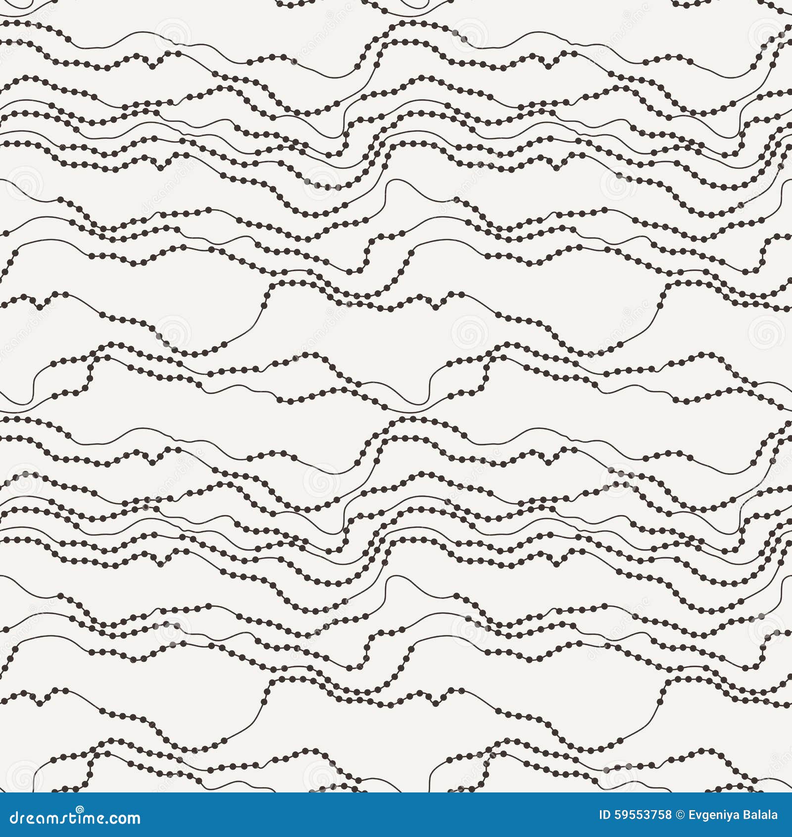 Seamless Vector Pattern of Curved Lines Stock Vector - Illustration of ...