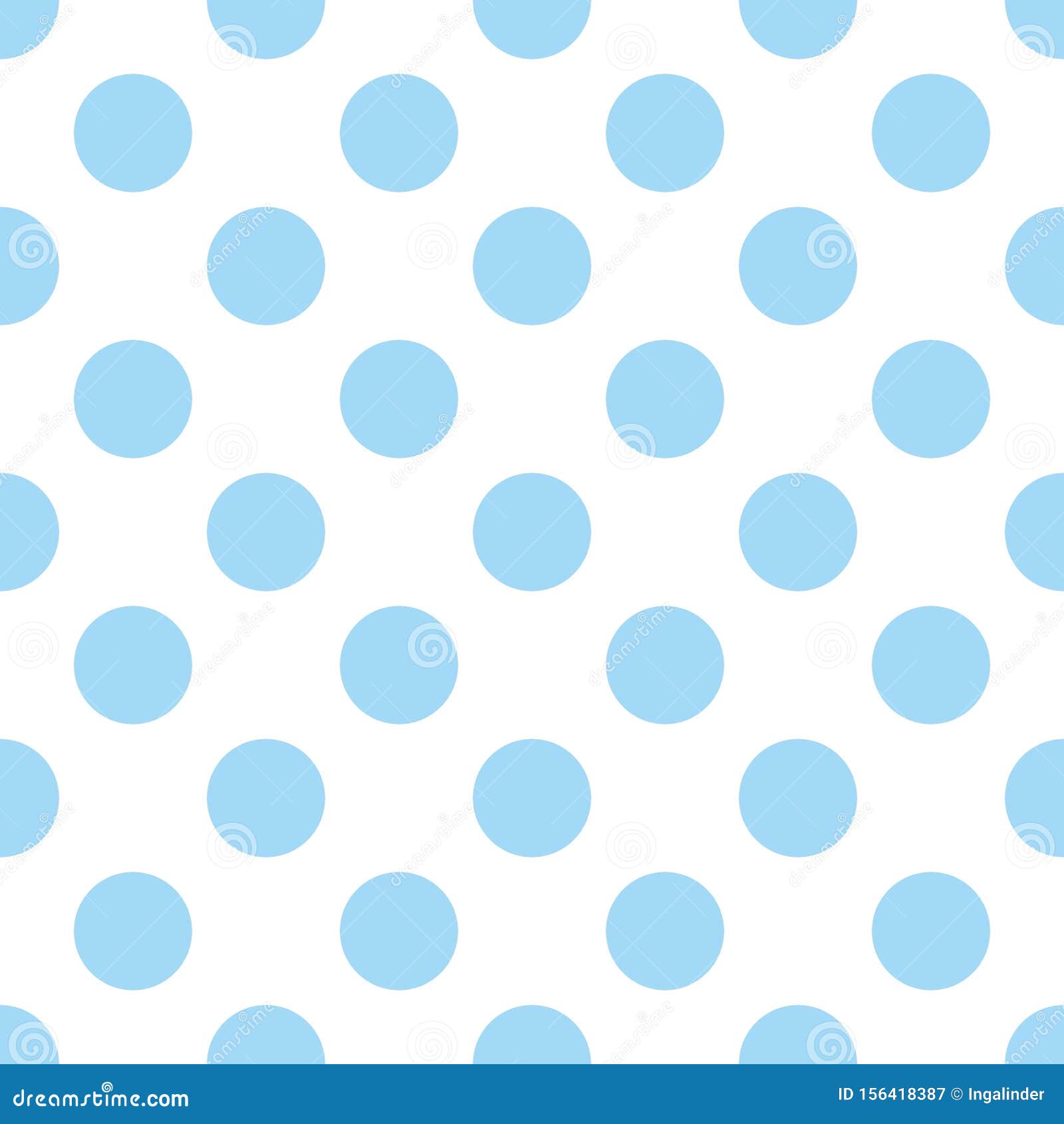 Baby Blue Polka Dot Wallpaper