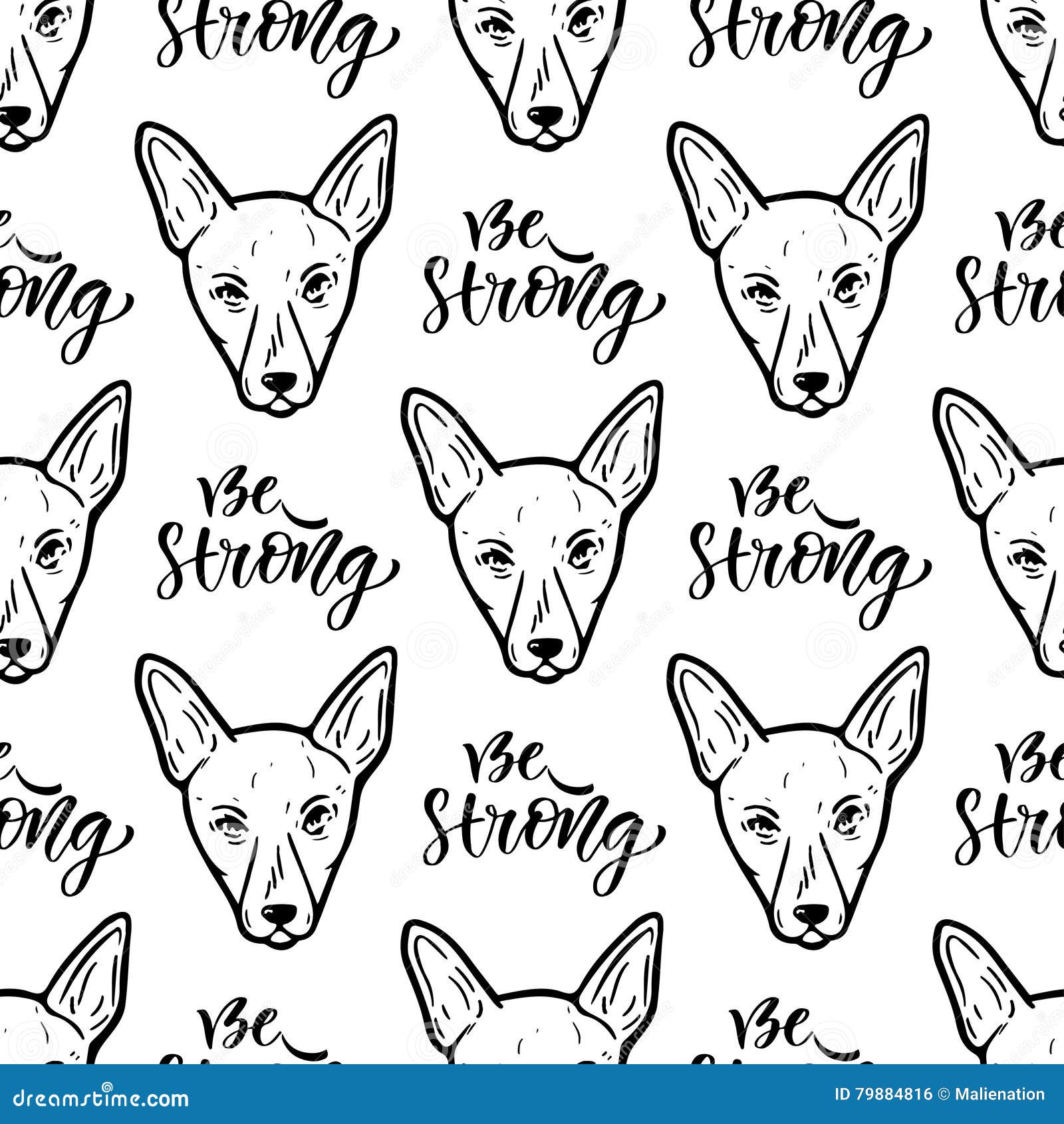 Seamless Vector Pattern with Dogs. Wrapping Paper or Packaging Design ...