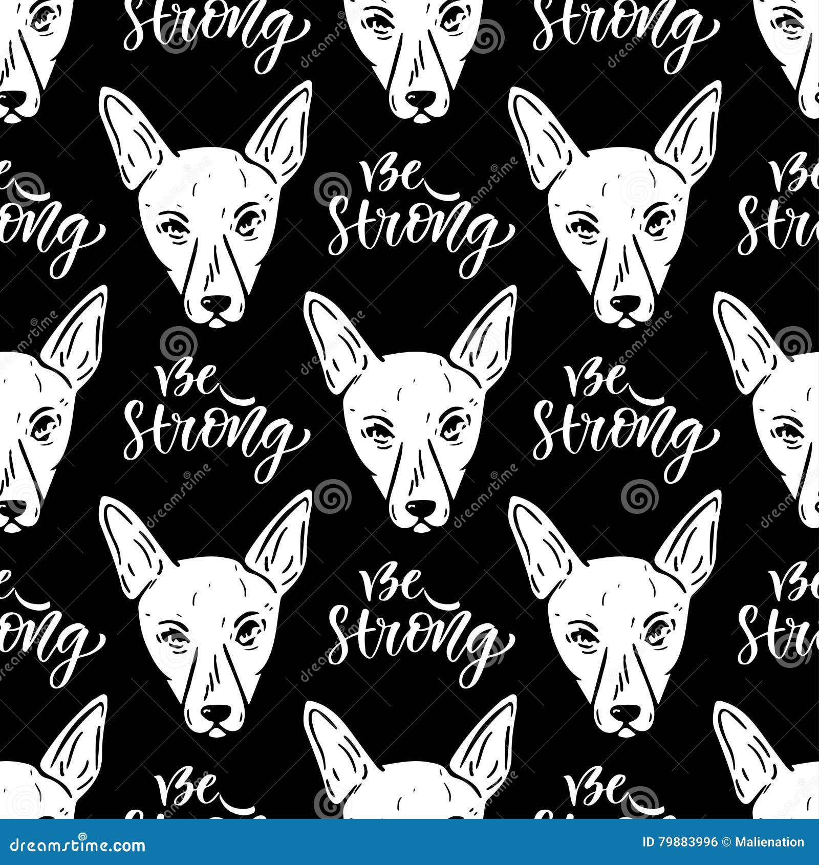 Seamless Vector Pattern with Dogs. Wrapping Paper for Pets Shop Stock ...