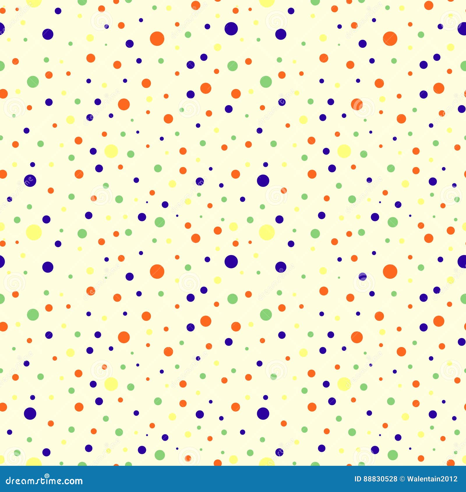 Seamless Vector Pattern with Dots. Simple Graphic Design. Dotted ...