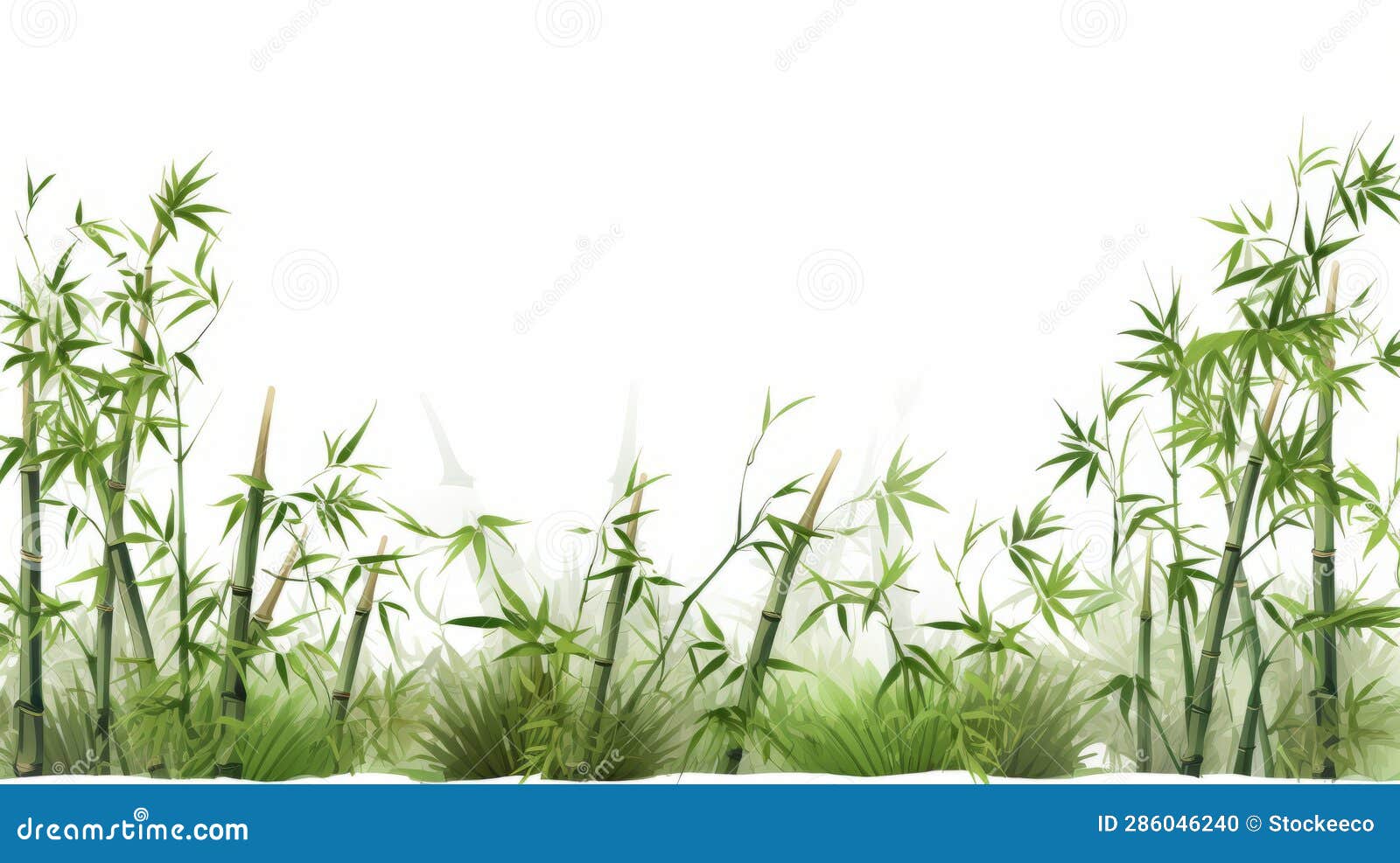 Romanticized Bamboo Grass Background Clip Art Stock Photography ...