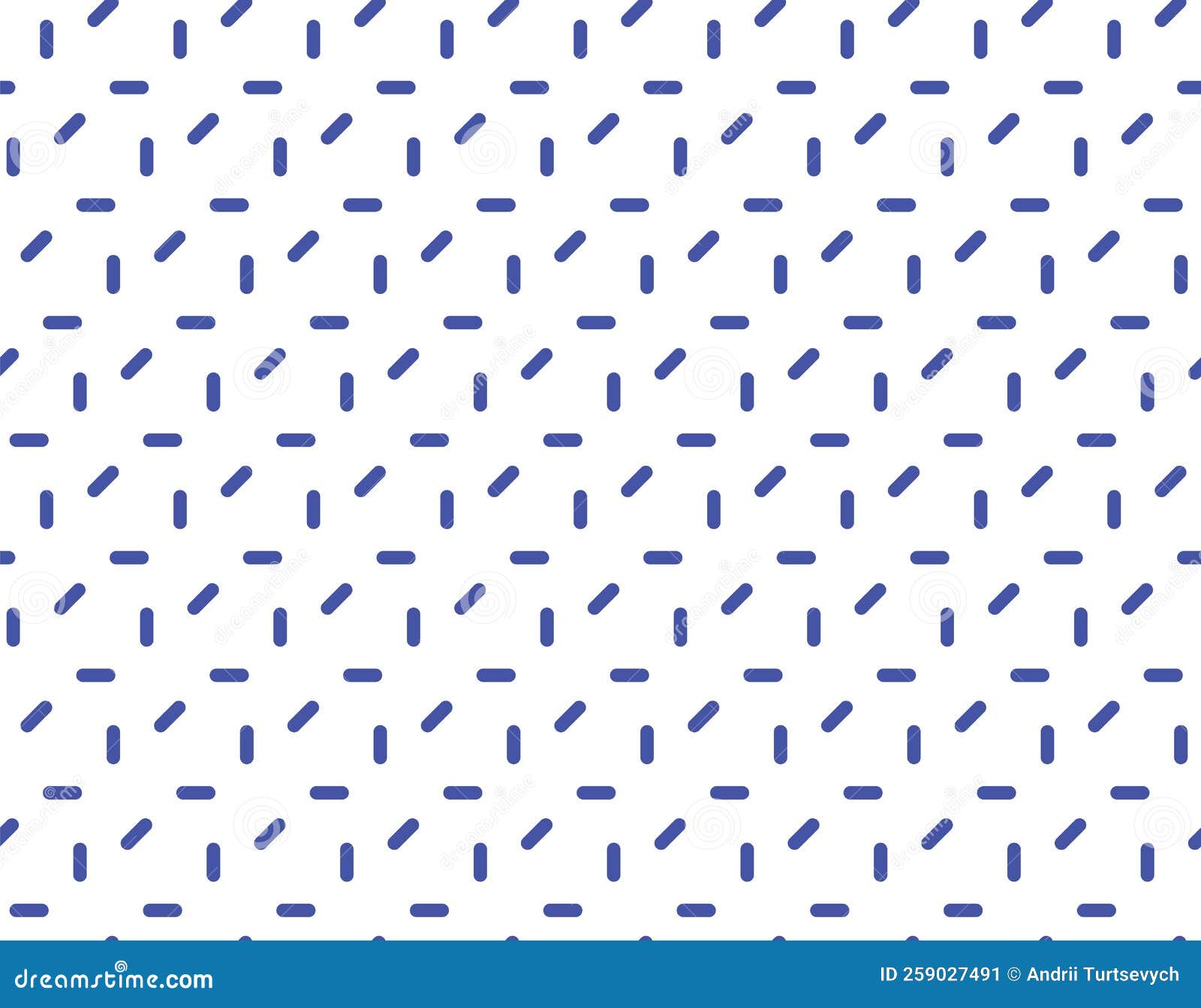 Seamless Vector Pattern of Funny Dashes, Popular Graphic Design Texture ...