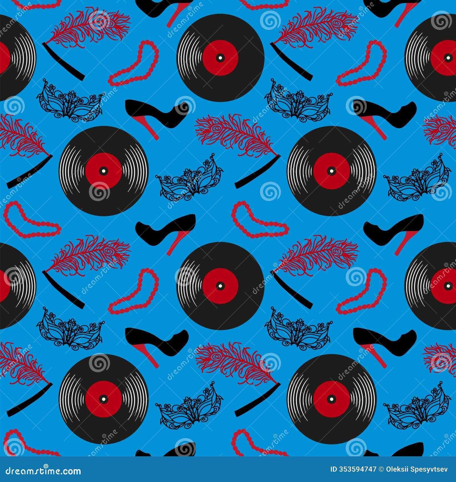 Retro Fancy And Misshape Spirals Cartoon Vector | CartoonDealer.com ...