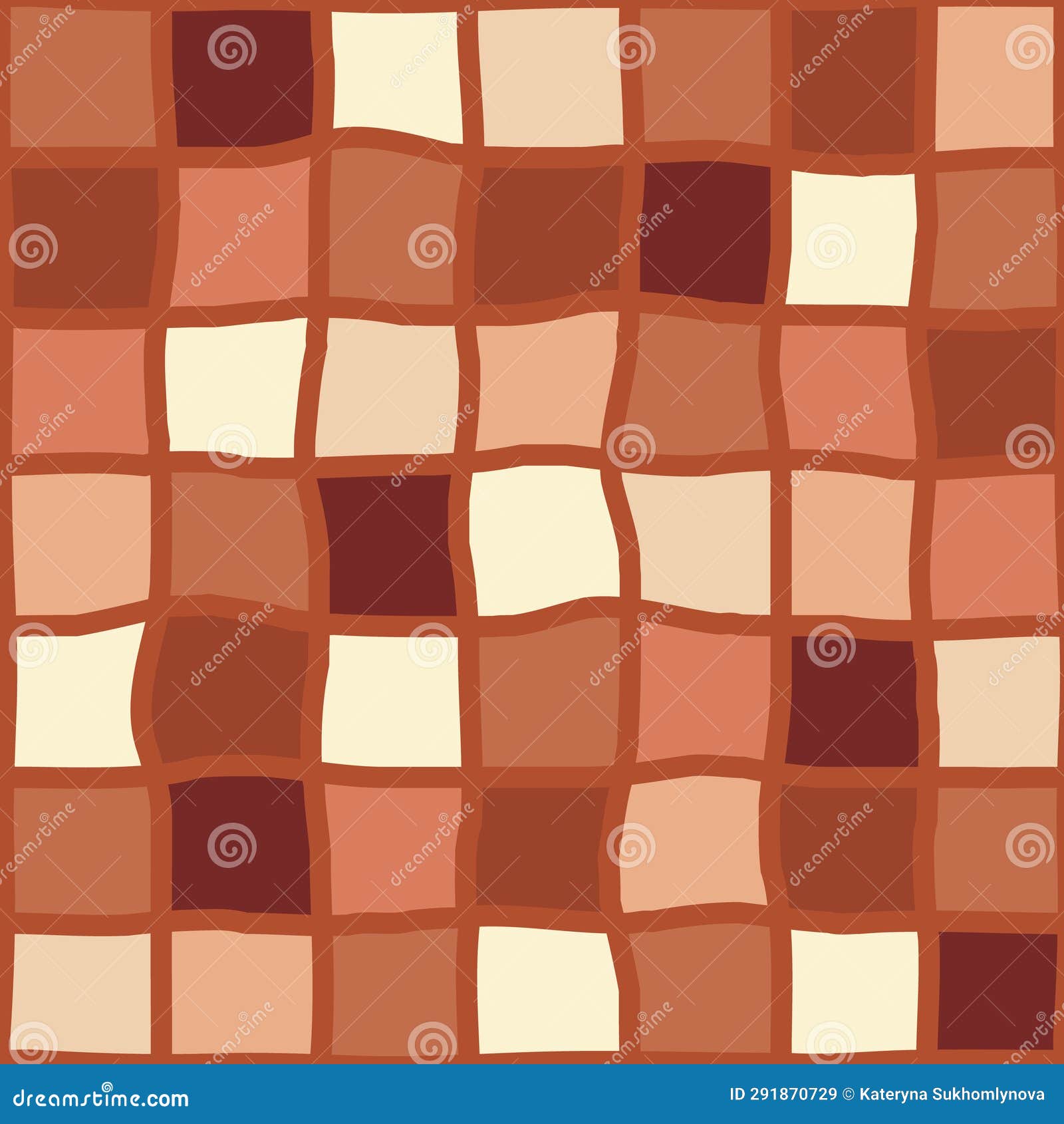 Seamless Vector Pattern with Hand Drawn Grid Filled with Shades of ...