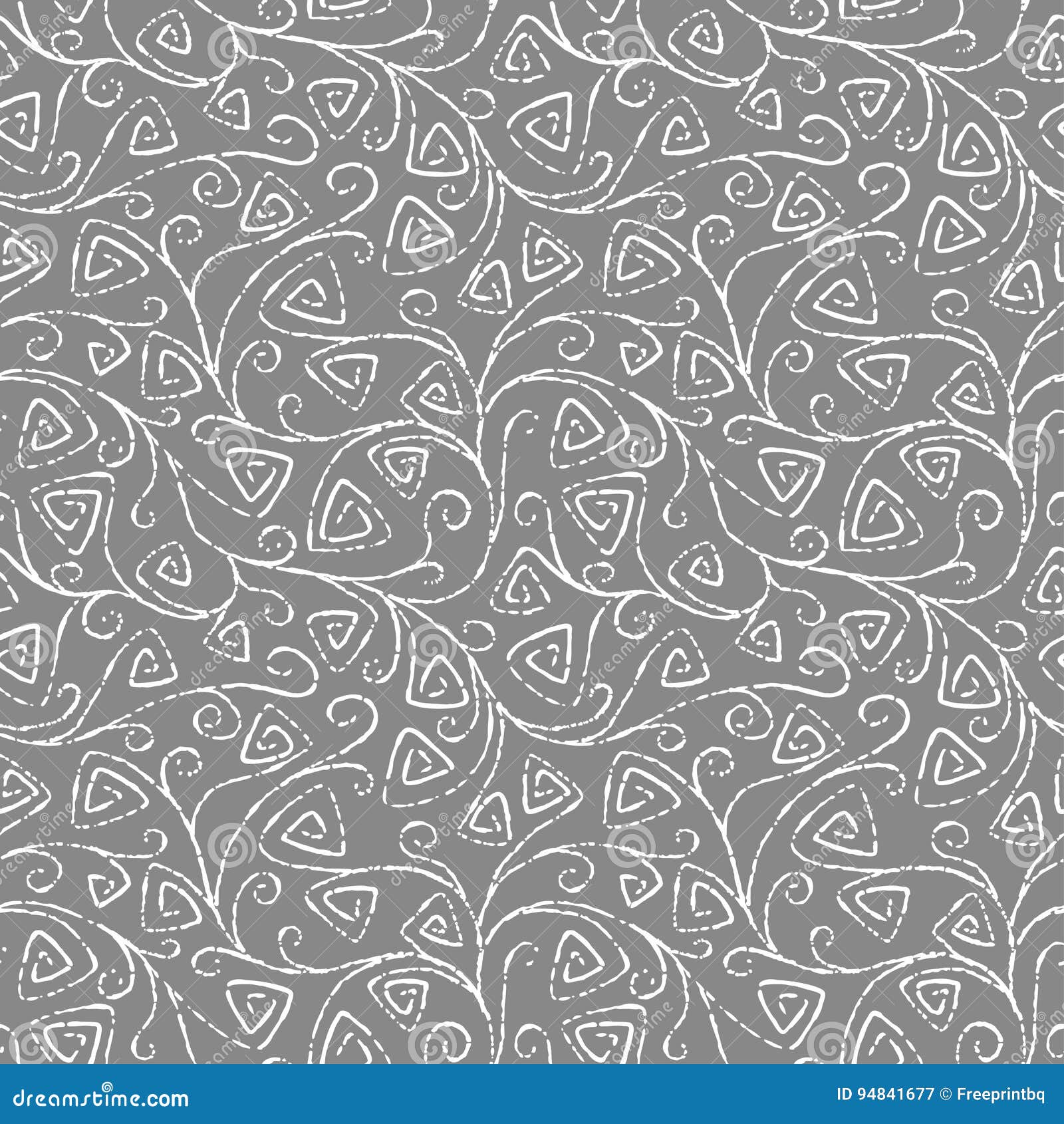 Seamless Vector Pattern with Hand Drawn Irregular Lines. Stock Vector ...