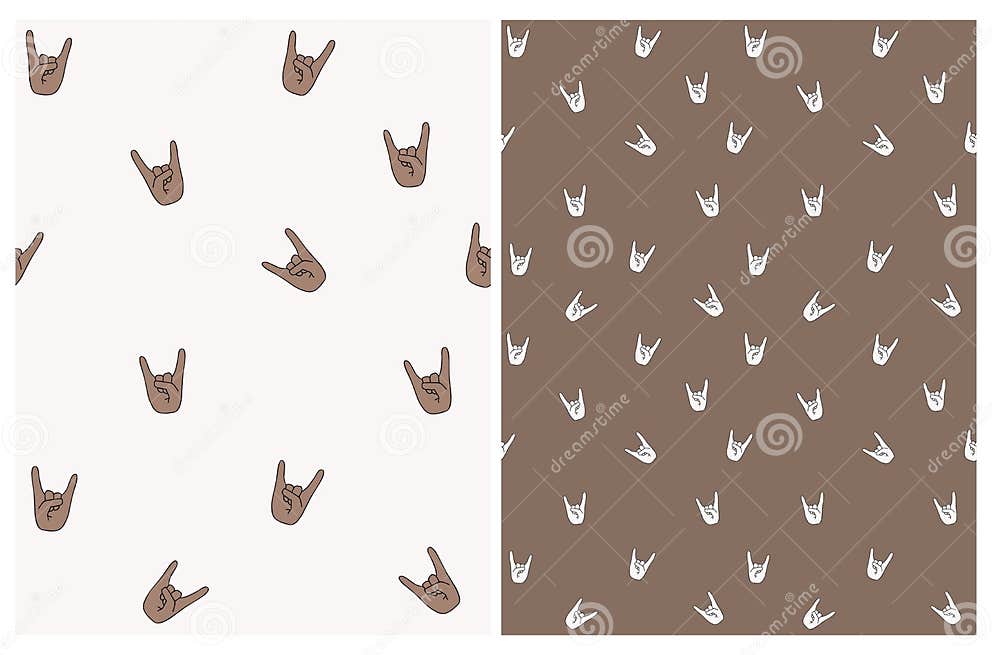 Seamless Vector Pattern with Hell Yeah Symbol. Stock Vector ...