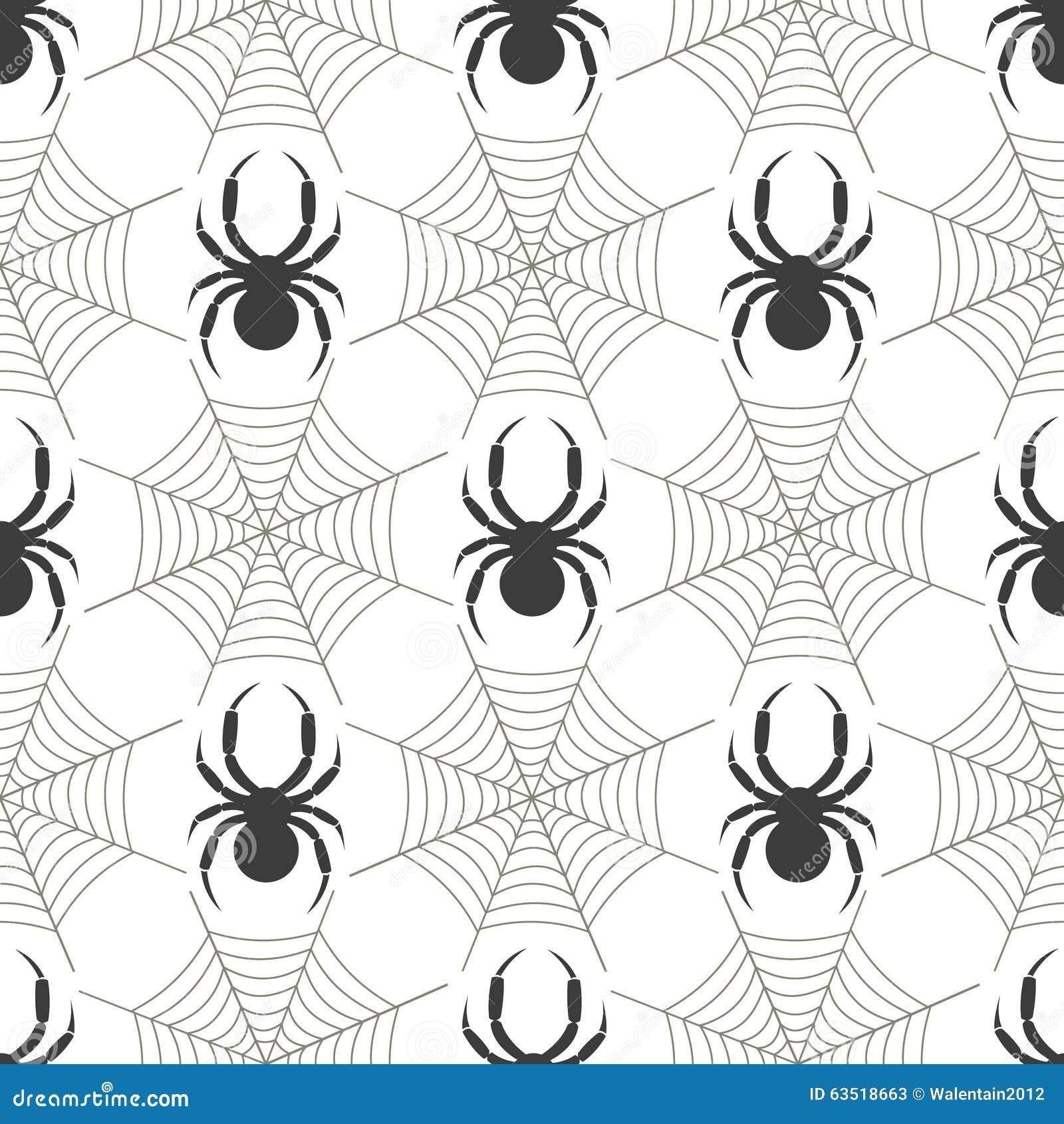 Symmetrical Spiders Cartoon Vector | CartoonDealer.com #33784621