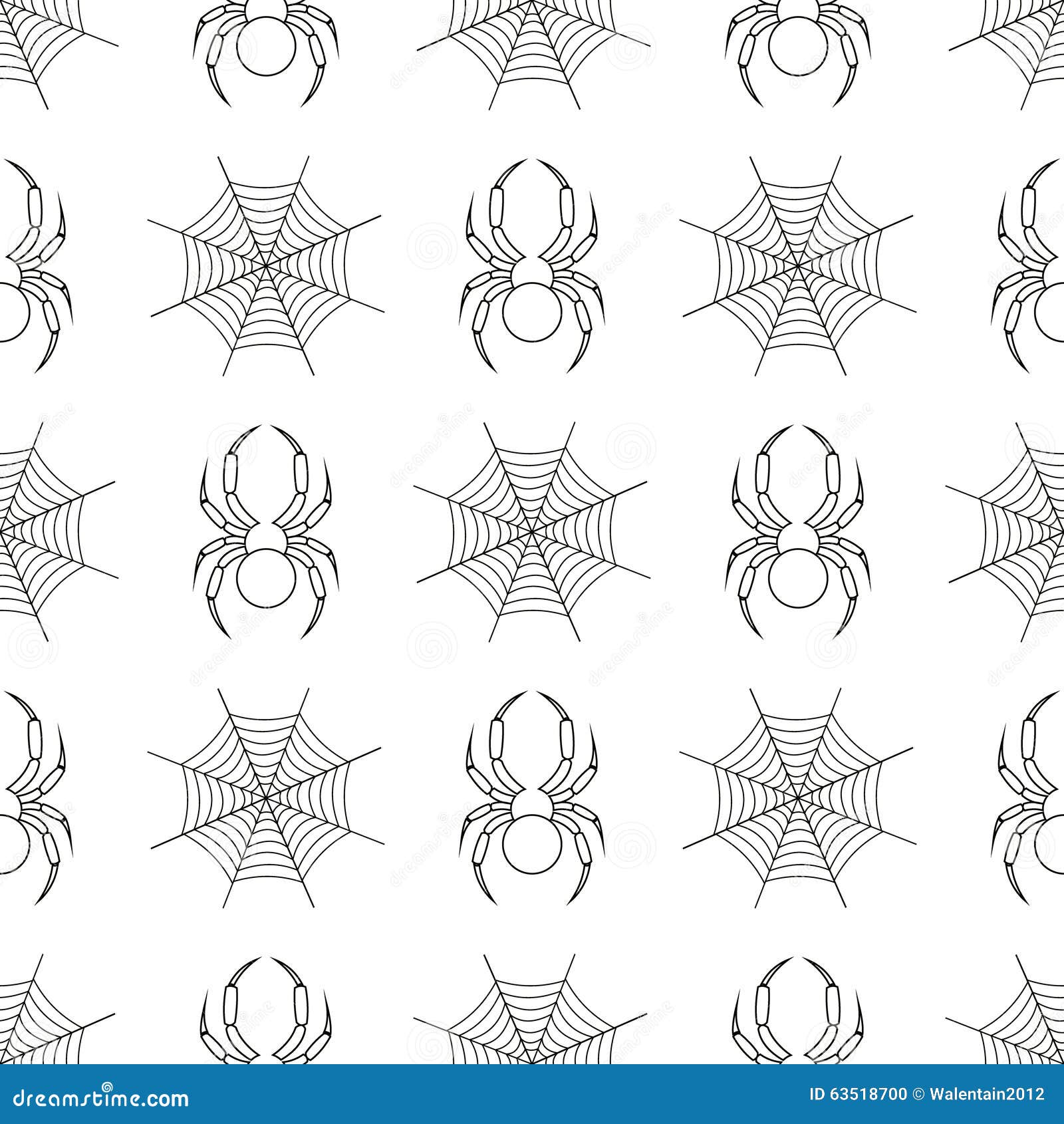 Background With Spiders Vector Illustration | CartoonDealer.com #60796136