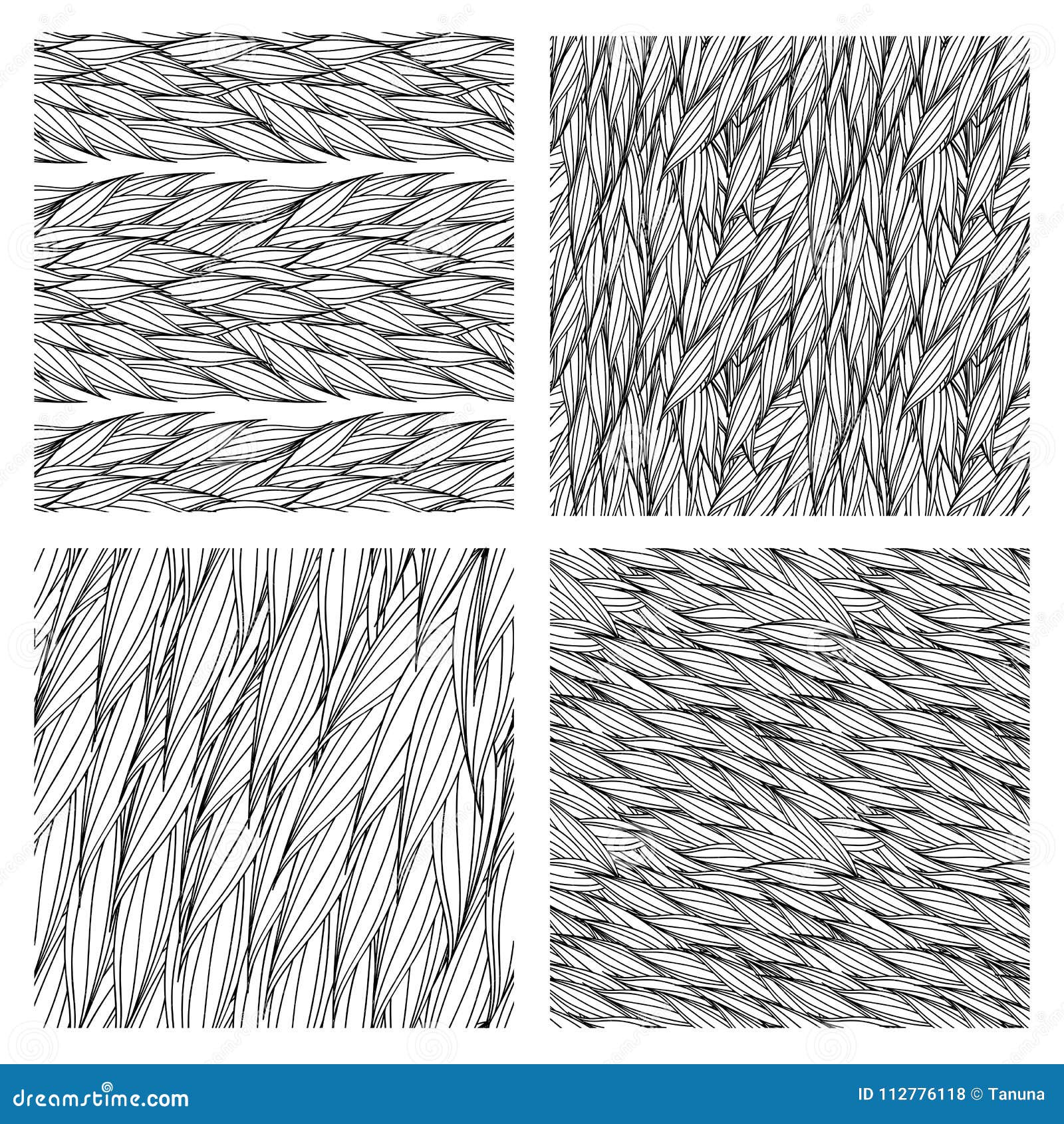 Seamless Vector Pattern of Interwoven Leaves. Stock Vector ...