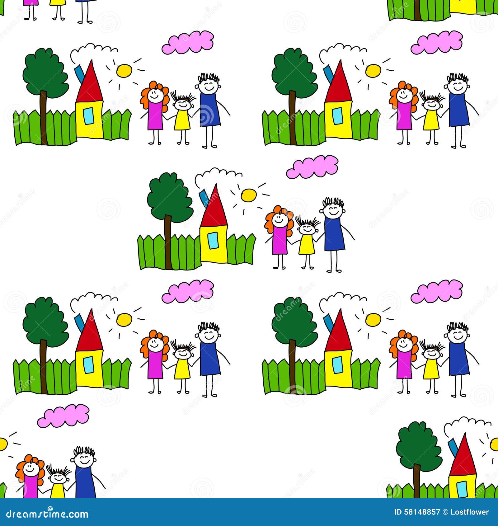 Seamless vector pattern stock vector. Illustration of pattern - 58148857