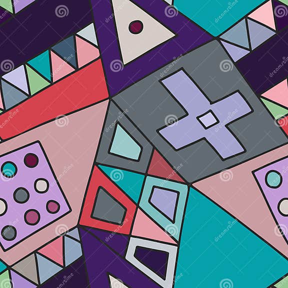 Seamless Vector Pattern, Lined Asymmetric Geometric Background with ... Seamless Vector Pattern, Lined Asymmetric Geometric Background with ...