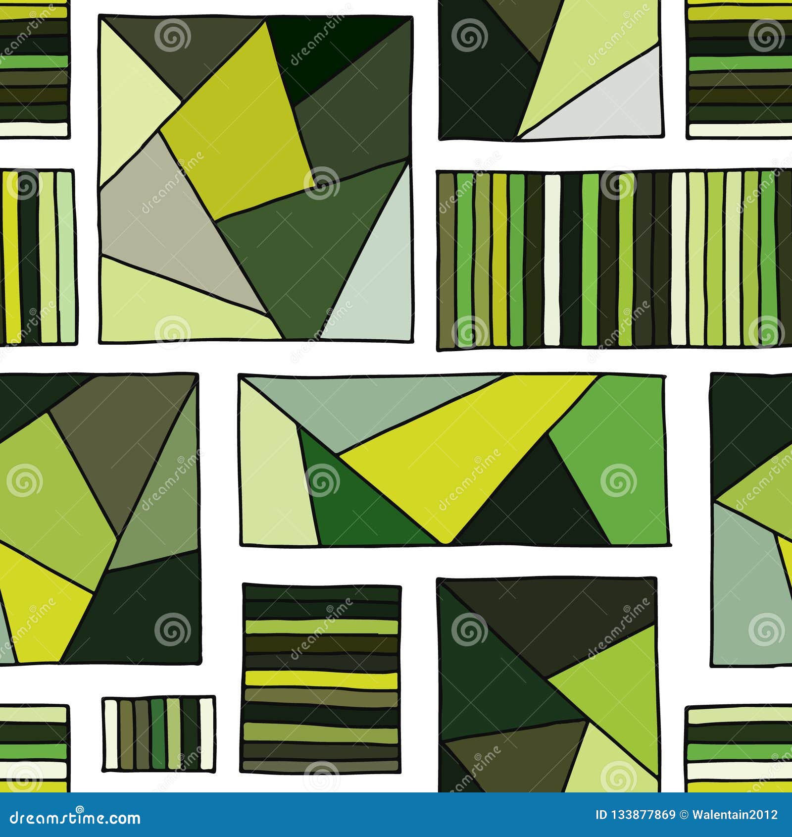 Seamless Vector Pattern, Lined Asymmetric Geometric Background with ...